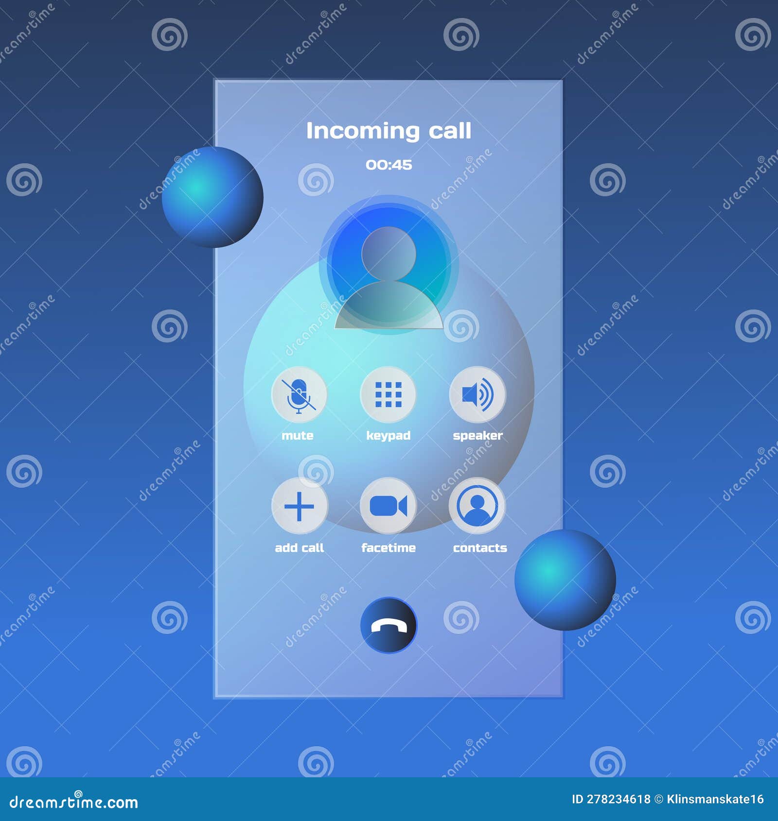 Glassmorphism Mobile App With Ui Kit Vector Illustration ...