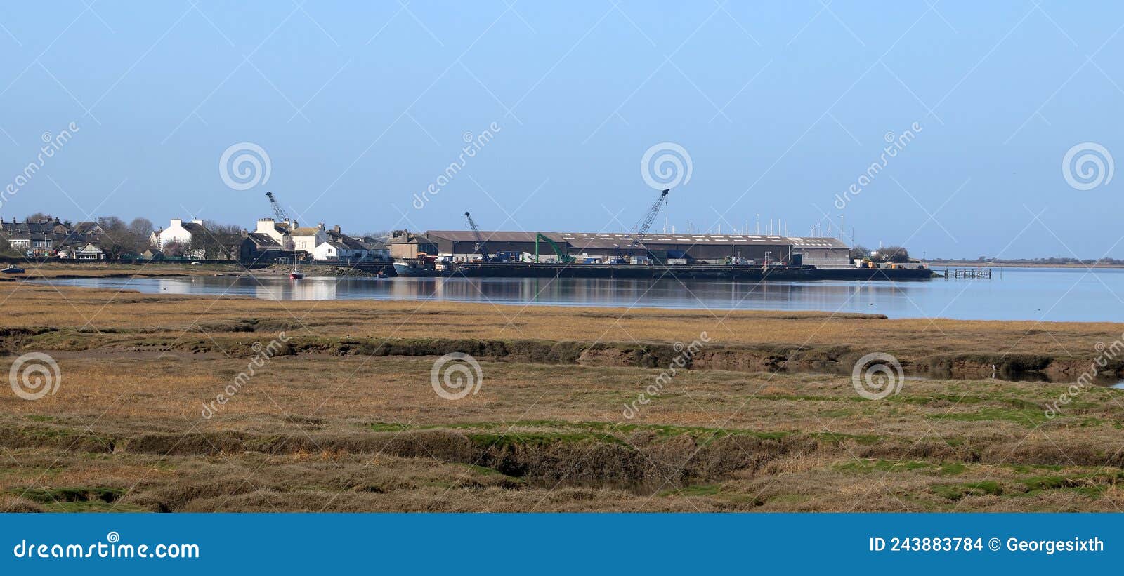 Glasson Dock, Lancashire from Condor Green Stock Photo - Image of river ...