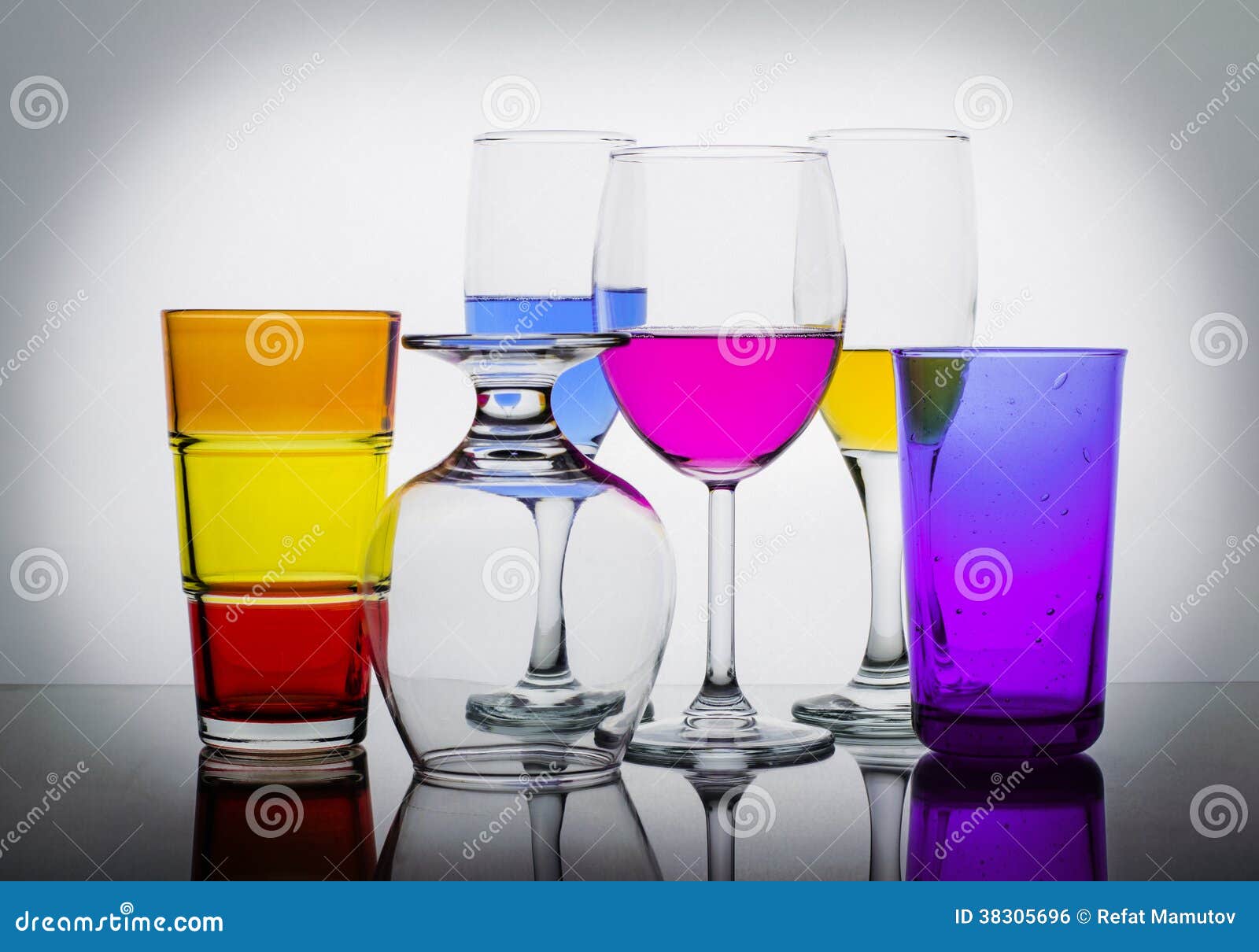 Glassware stock photo. Image of contrast, tableware, color - 38305696