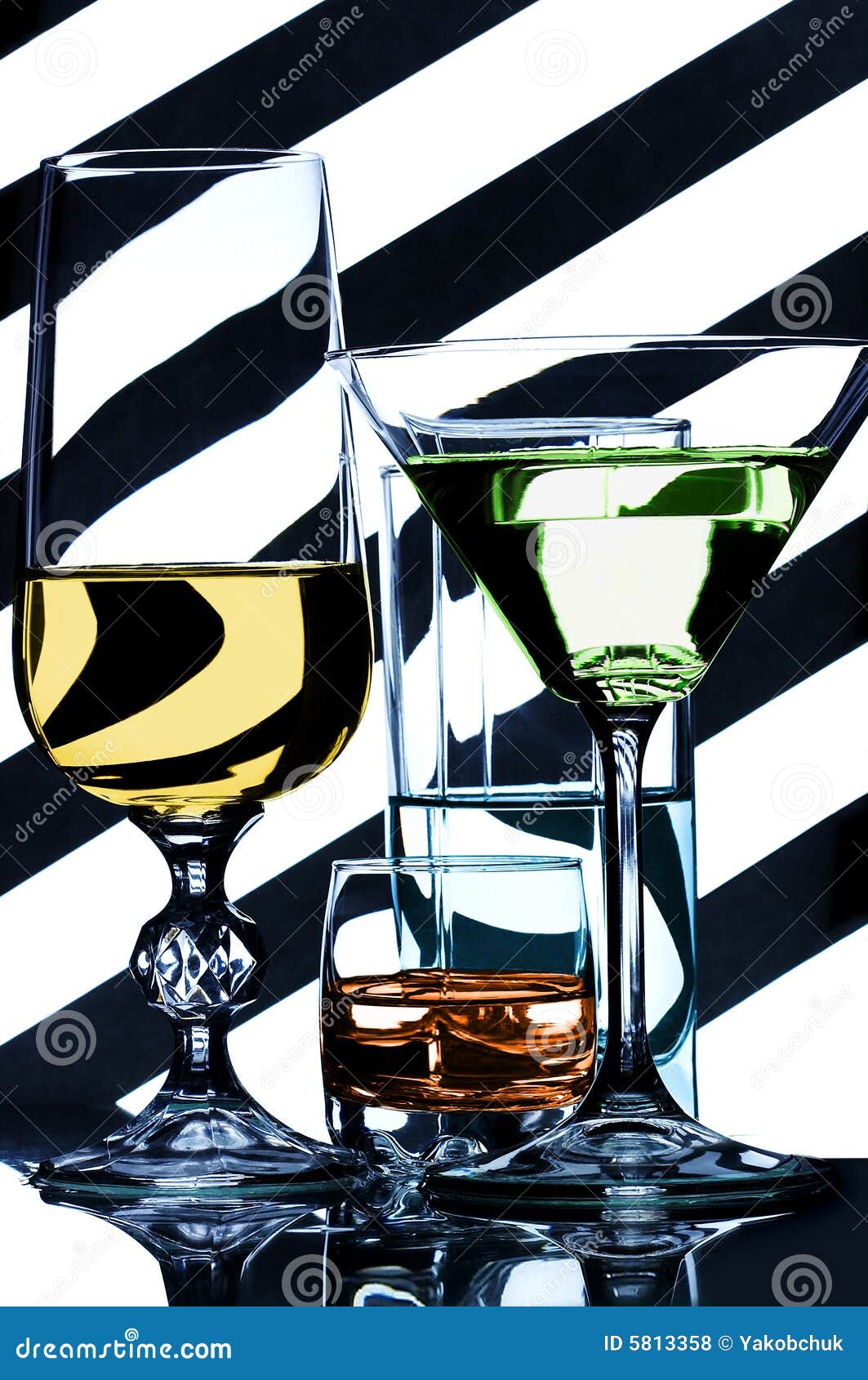 Glassware stock photo. Image of cold, drink, refreshment - 5813358