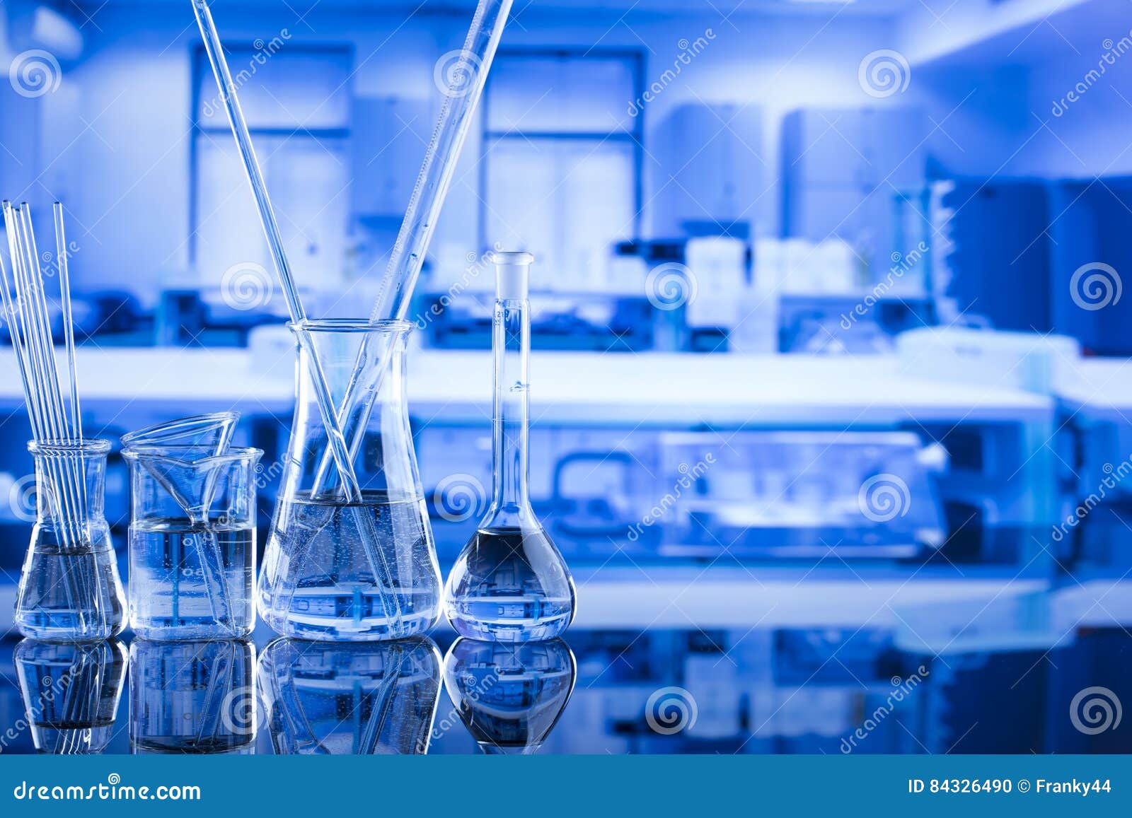 Glassware in laboratory stock photo. Image of pharmacology - 84326490