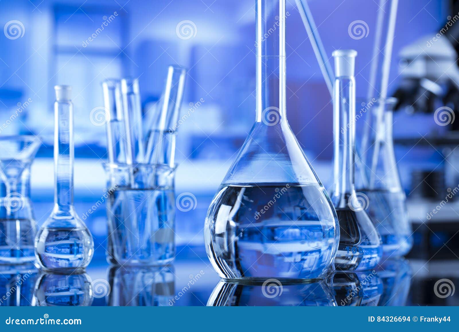 Glassware in laboratory stock photo. Image of pharmaceutical - 84326694
