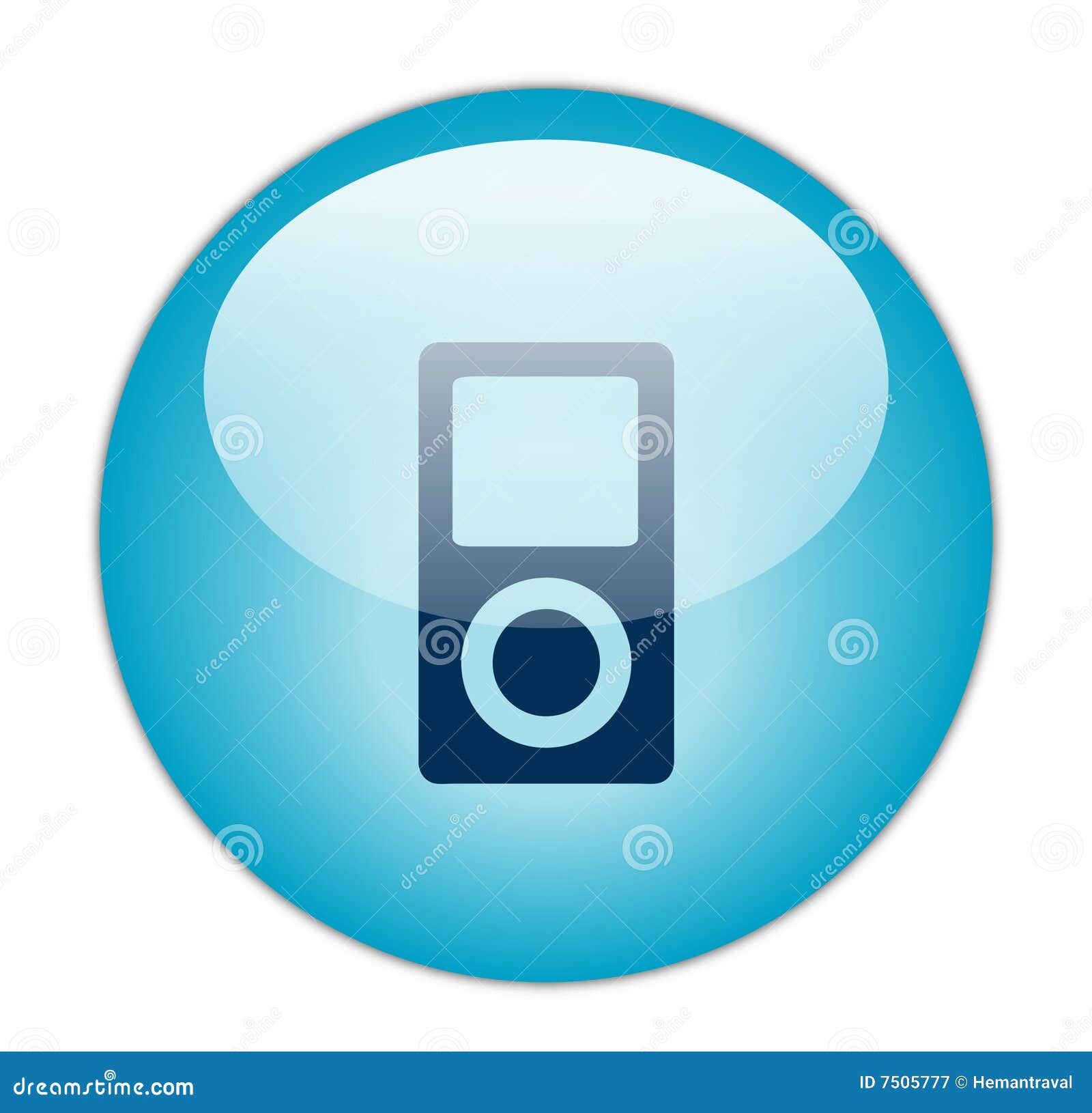 Blue Music Note Symbol Vector Illustration | CartoonDealer.com #23724908