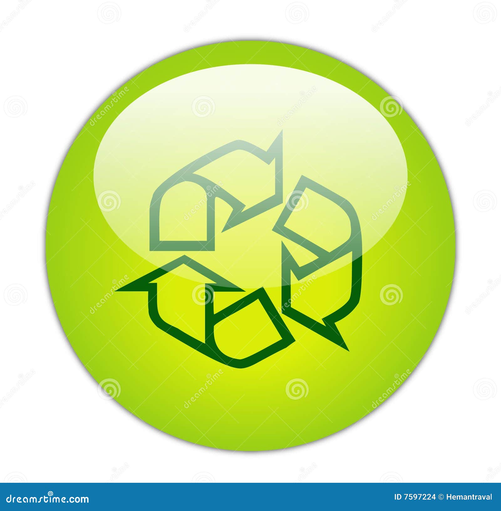 Go Green Recycle Logo With World Map Royalty-Free Stock Photo ...