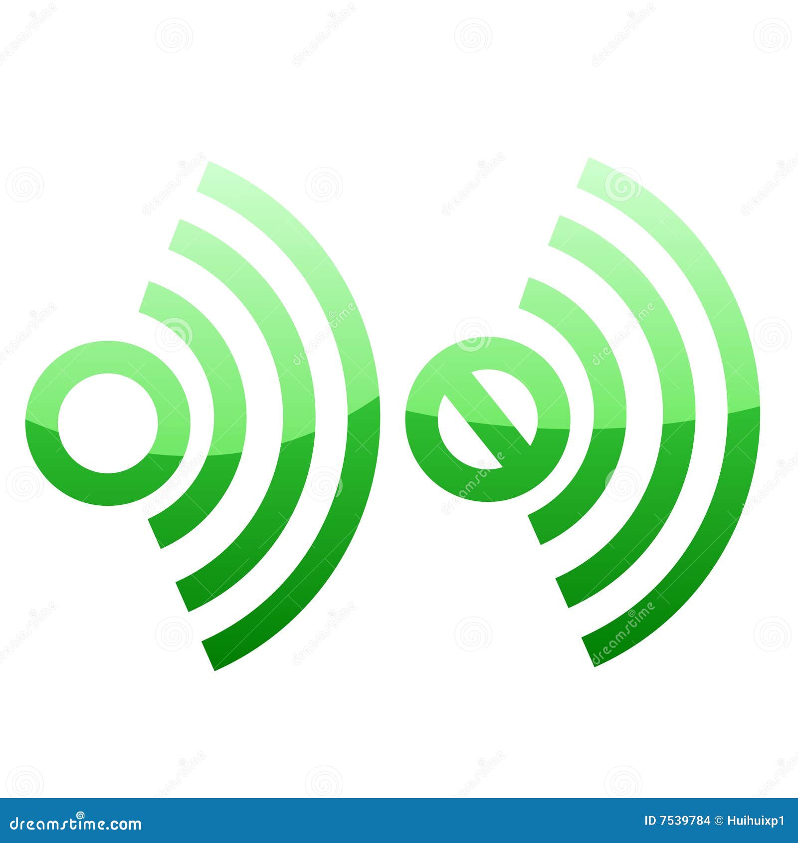 Glassy green speaker icon stock illustration. Illustration of internet ...