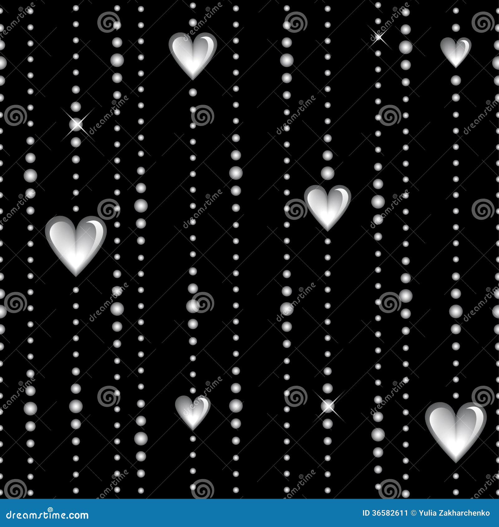 Glassy Threads Seamless Pattern Stock Vector - Illustration of beauty ...