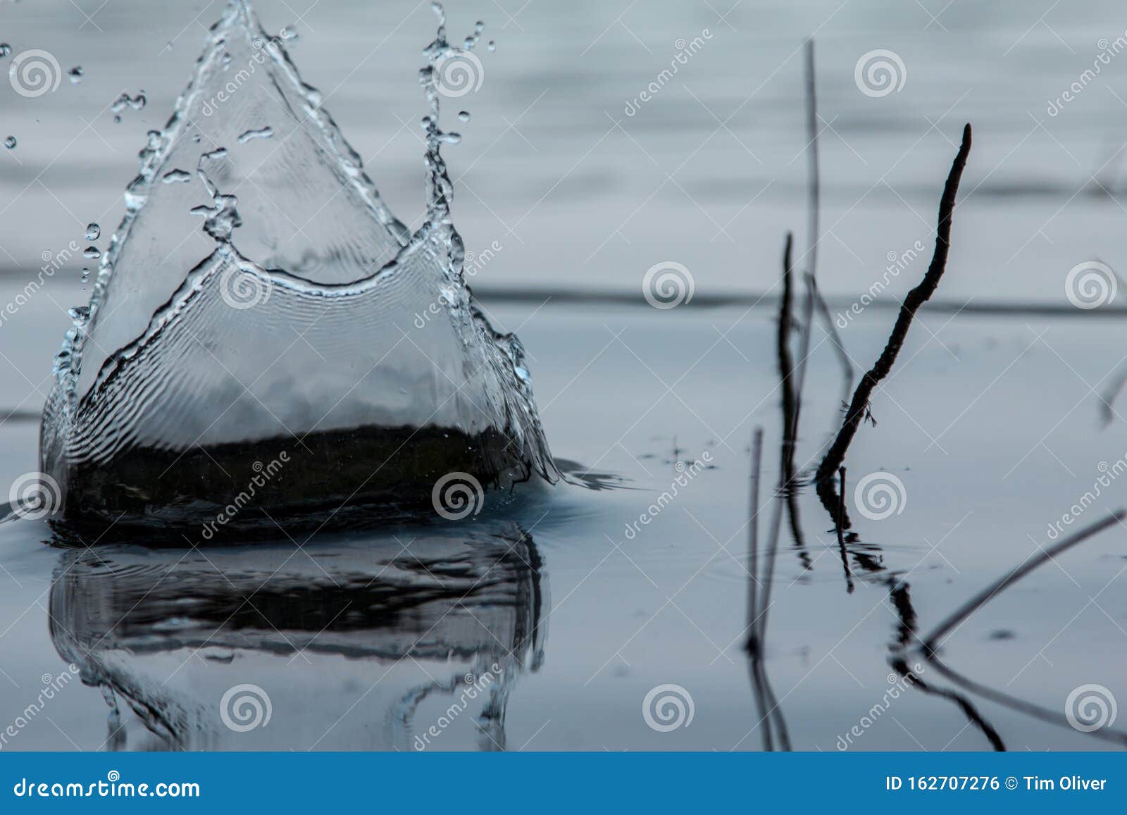 Glassy water drop 13 stock photo. Image of reflection - 162707276