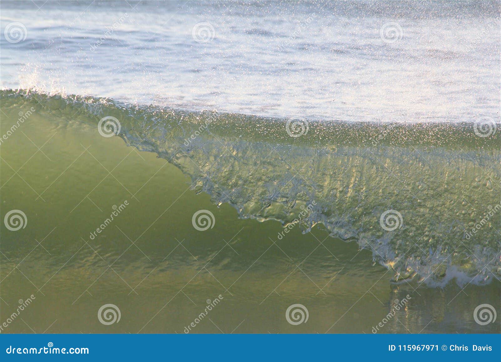 Smooth Breaking in the Morning Stock Image - Image of curl, eastern ...
