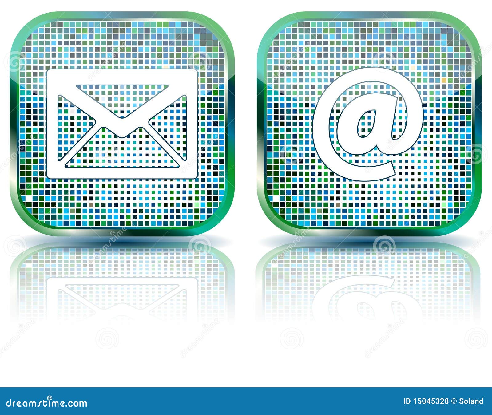 Glatte Taste Der Ikonen-eMail, Abbildung Vektor Abbildung ...