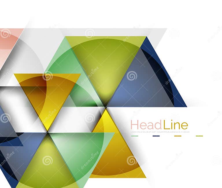 Glatter Moderner Dreieckglasplan Stock Abbildung - Illustration von ...