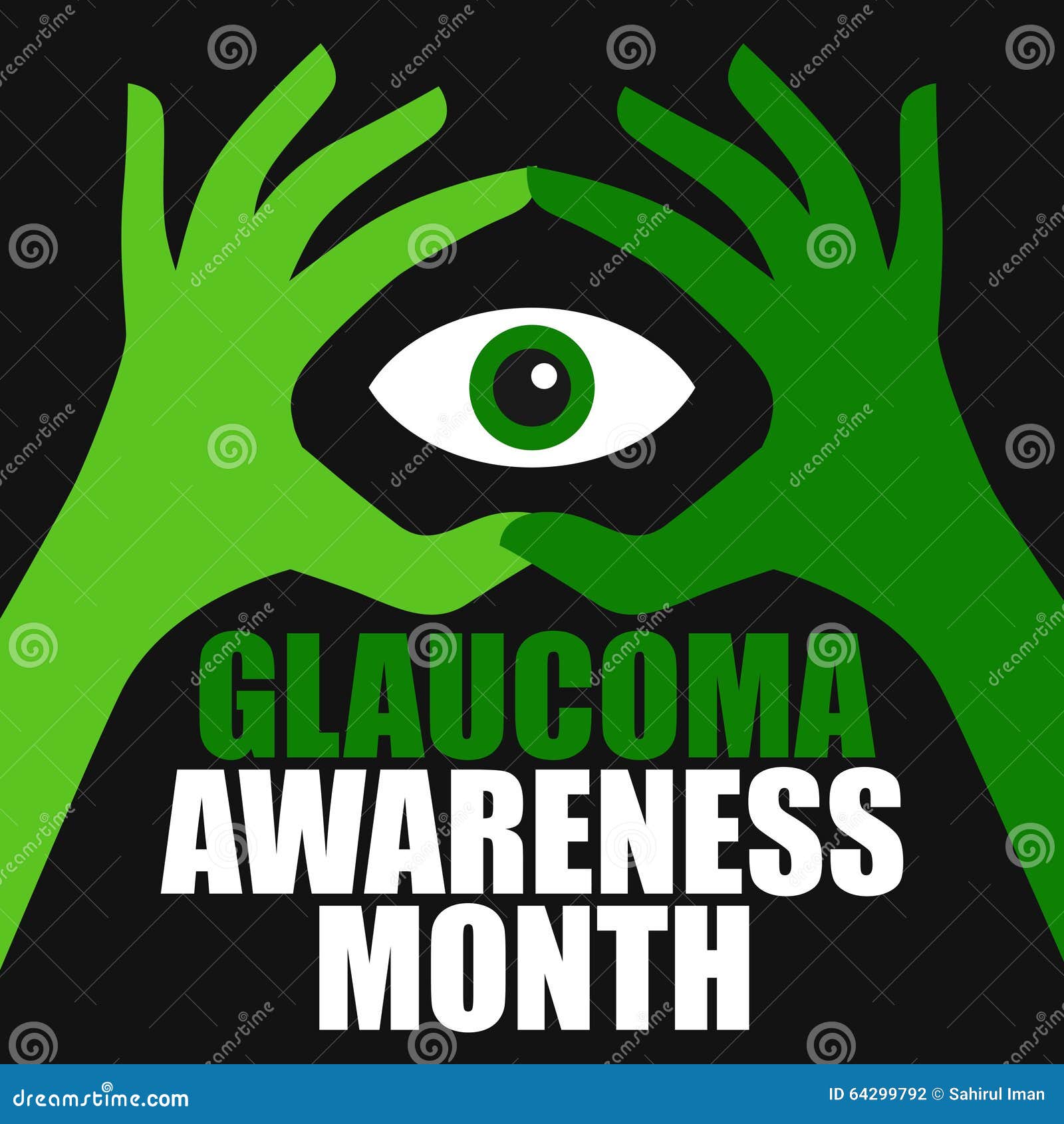Glaucoma Awareness stock vector. Illustration of cure - 64299792