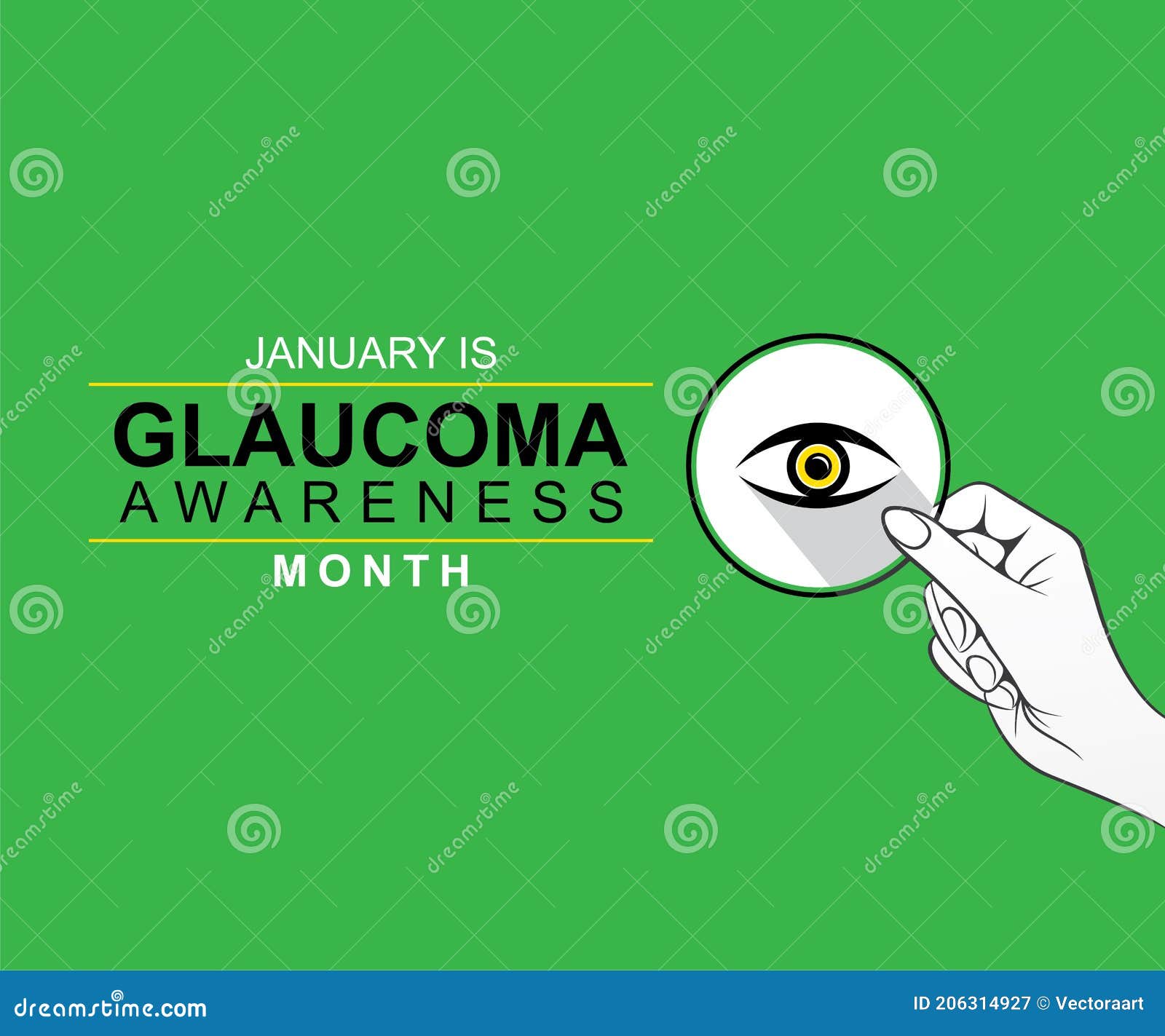 Glaucoma Awareness Month Concept Poster Stock Vector - Illustration of ...