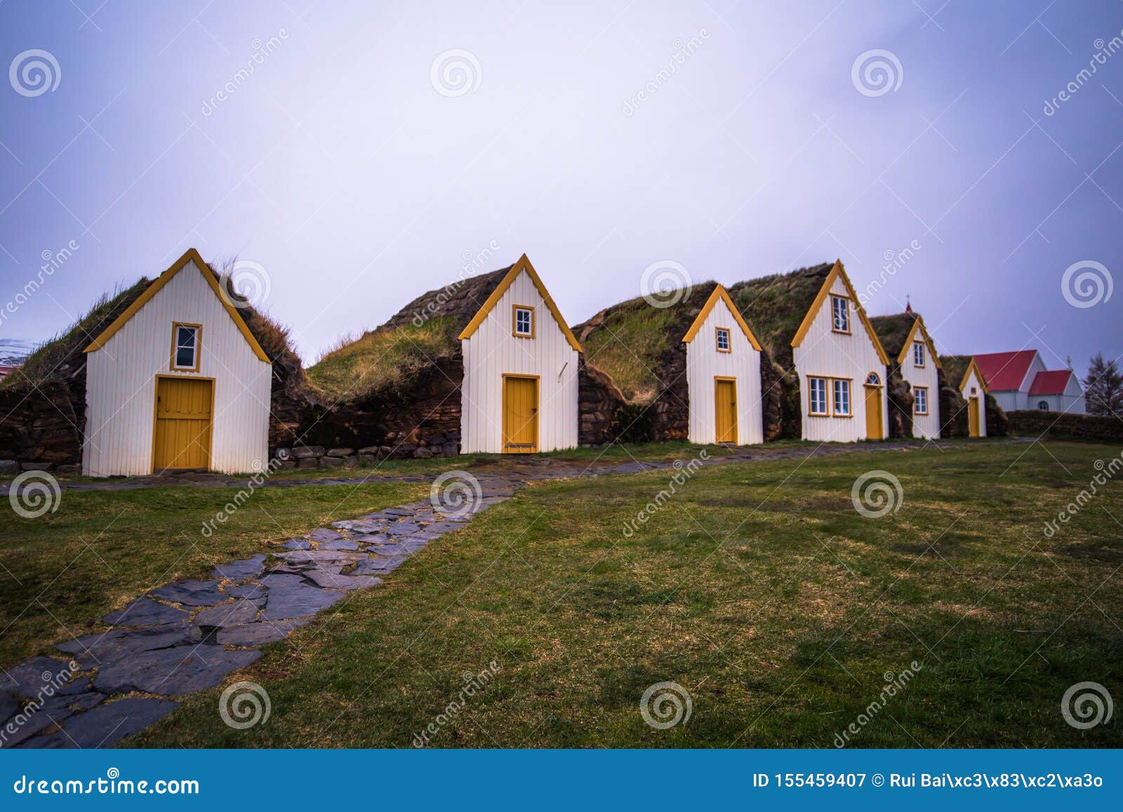 Glaumbaer - May 07, 2018: Historic Turf Town of Glaumbaer, Iceland ...
