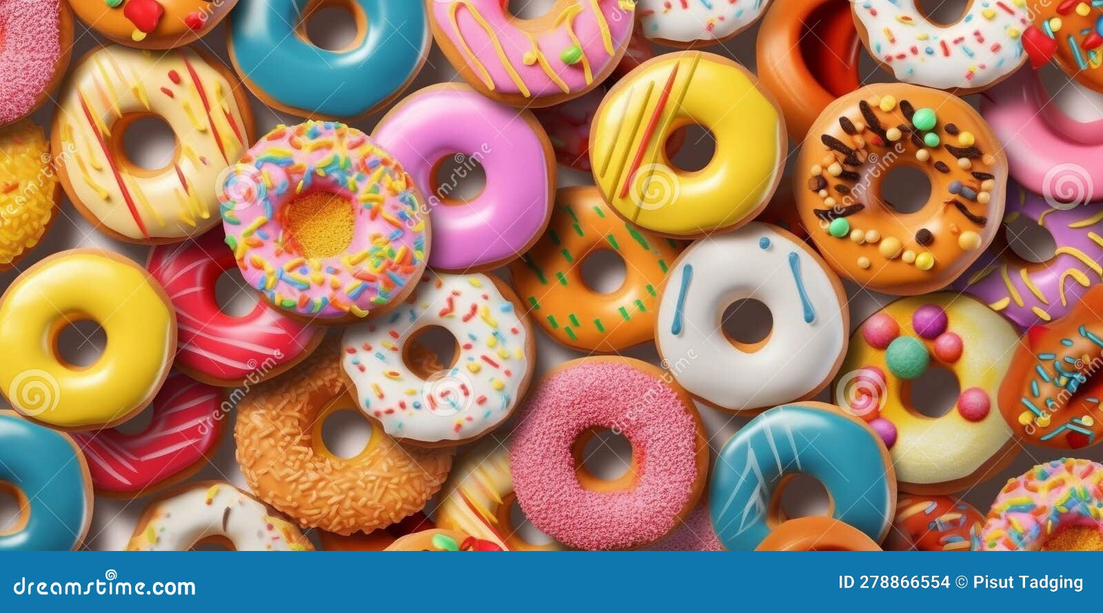 Donuts Generated Textures With Diffuse, Bump, Normal Stock Photo ...