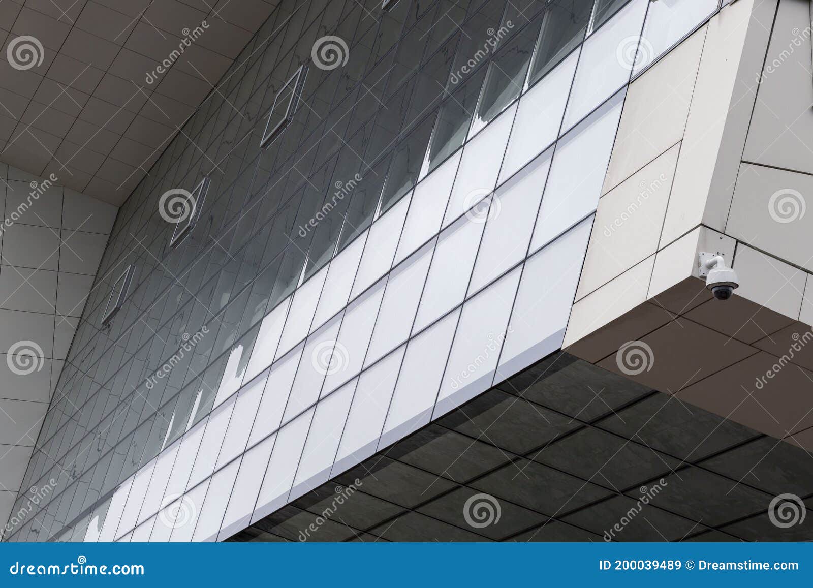 Glazed Facade of a Modern Building, Urban Architecture. Stock Image ...