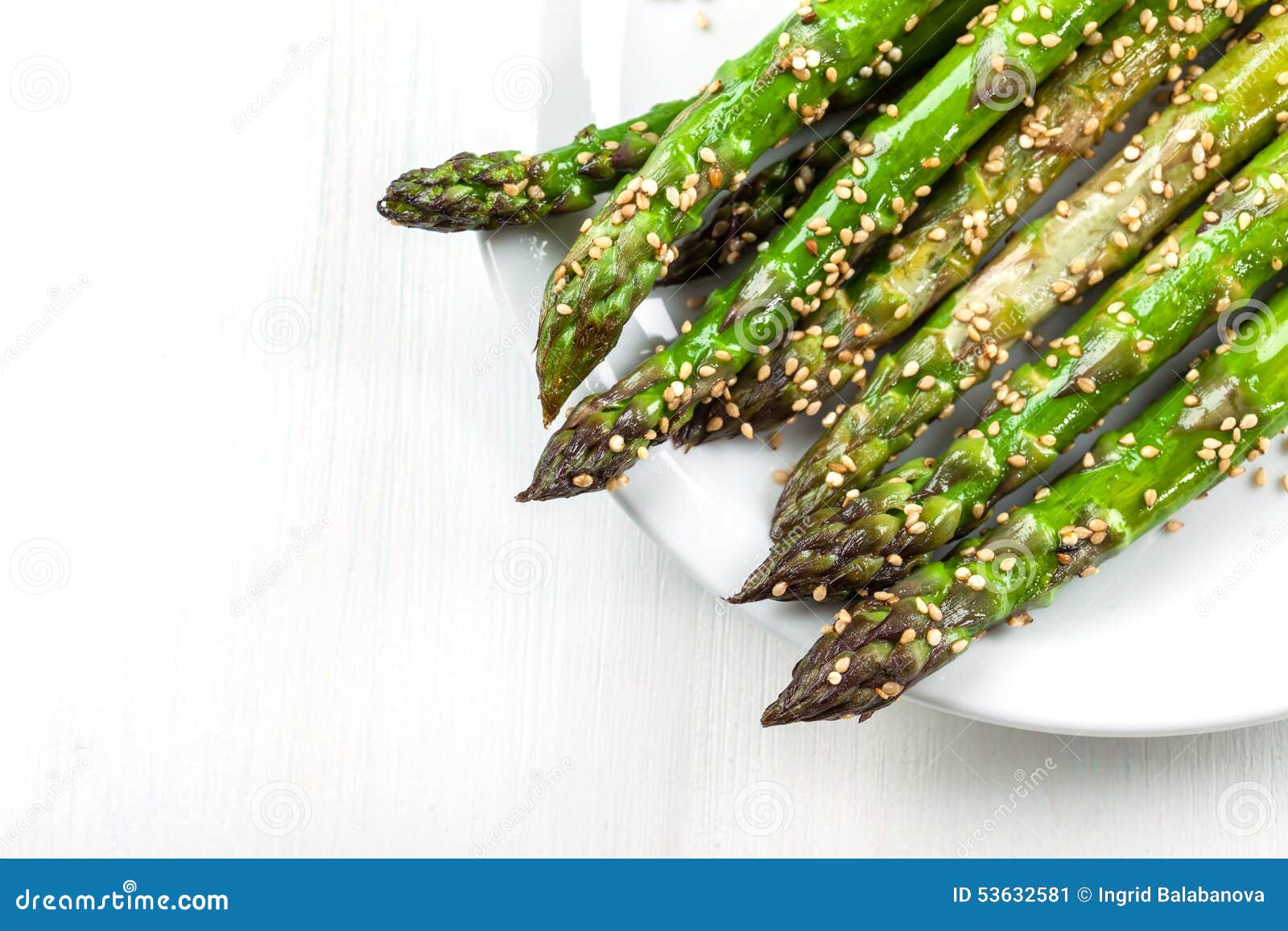 Glazed green asparagus stock image. Image of diet, calorie - 53632581