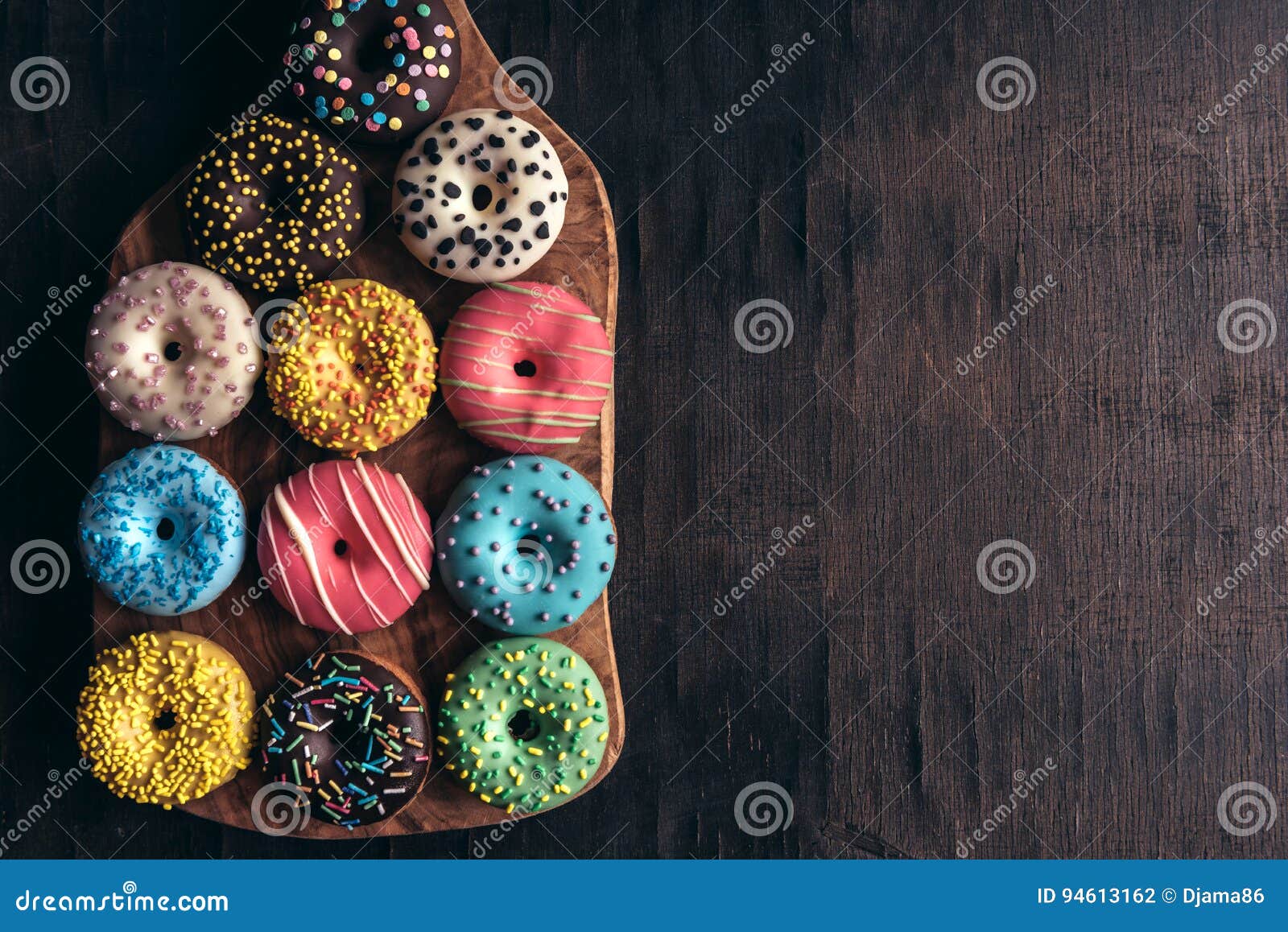 Mini Donuts With Variant Topping Stock Photography | CartoonDealer.com ...
