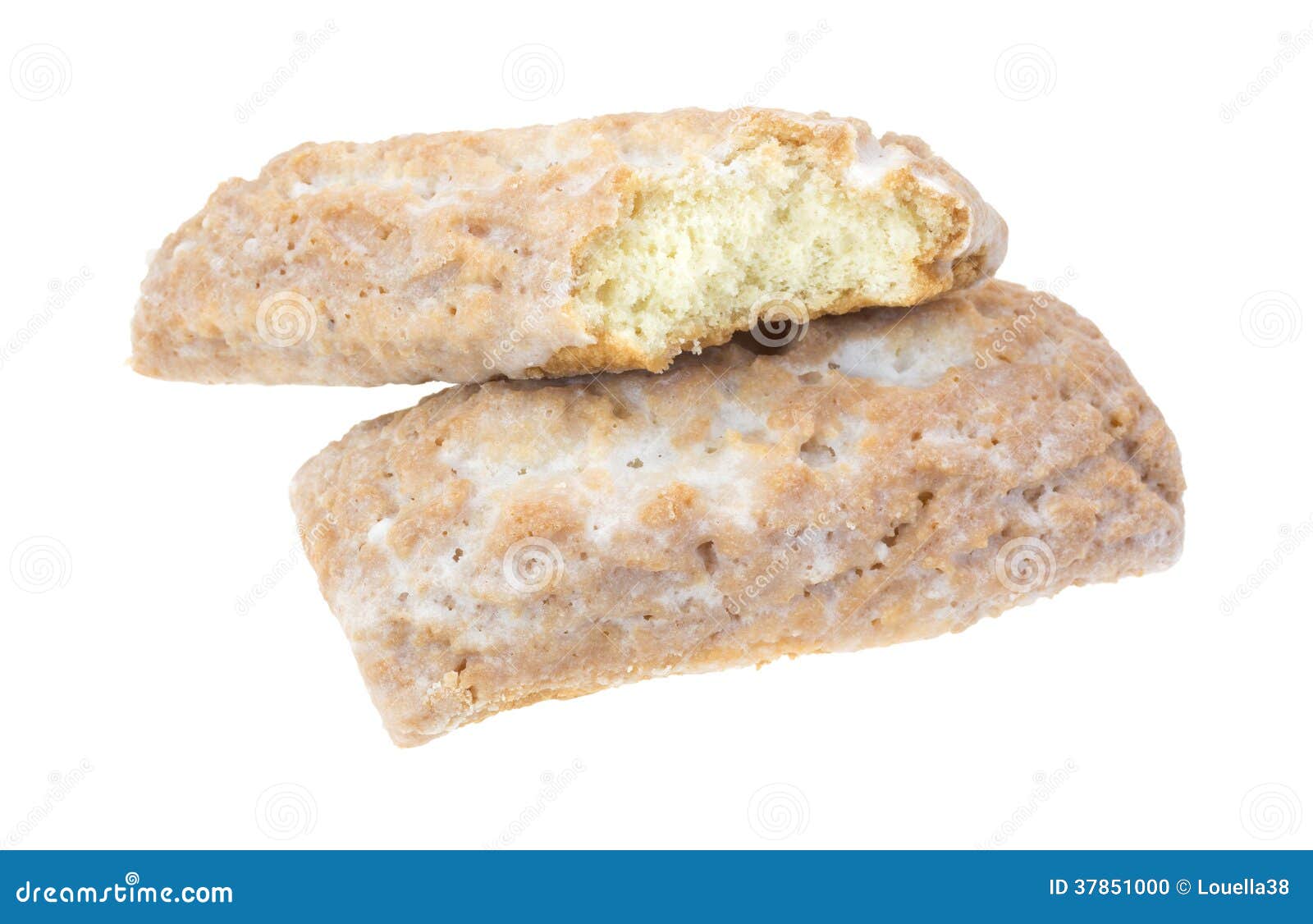 Glazed Rectangular Donut Sticks Stacked Stock Photo - Image of side ...