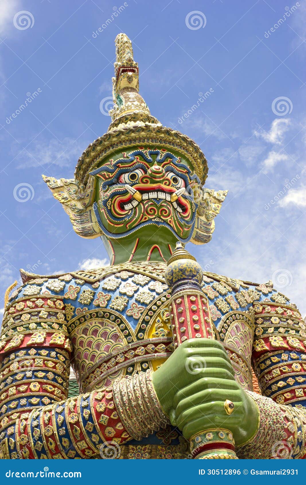 Glazed tile giant statue stock photo. Image of still - 30512896