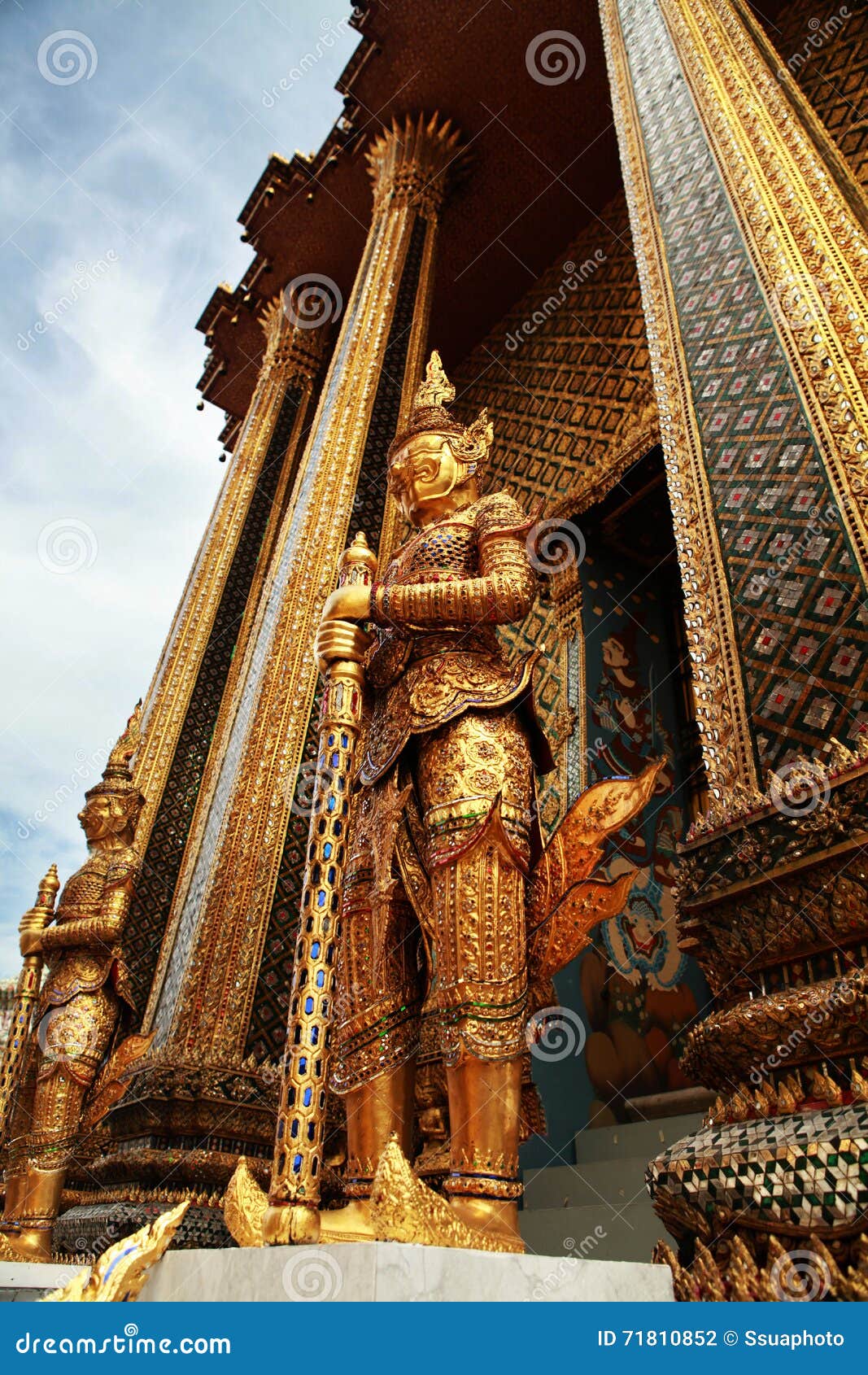 Glazed tile giant statue stock photo. Image of detail - 71810852