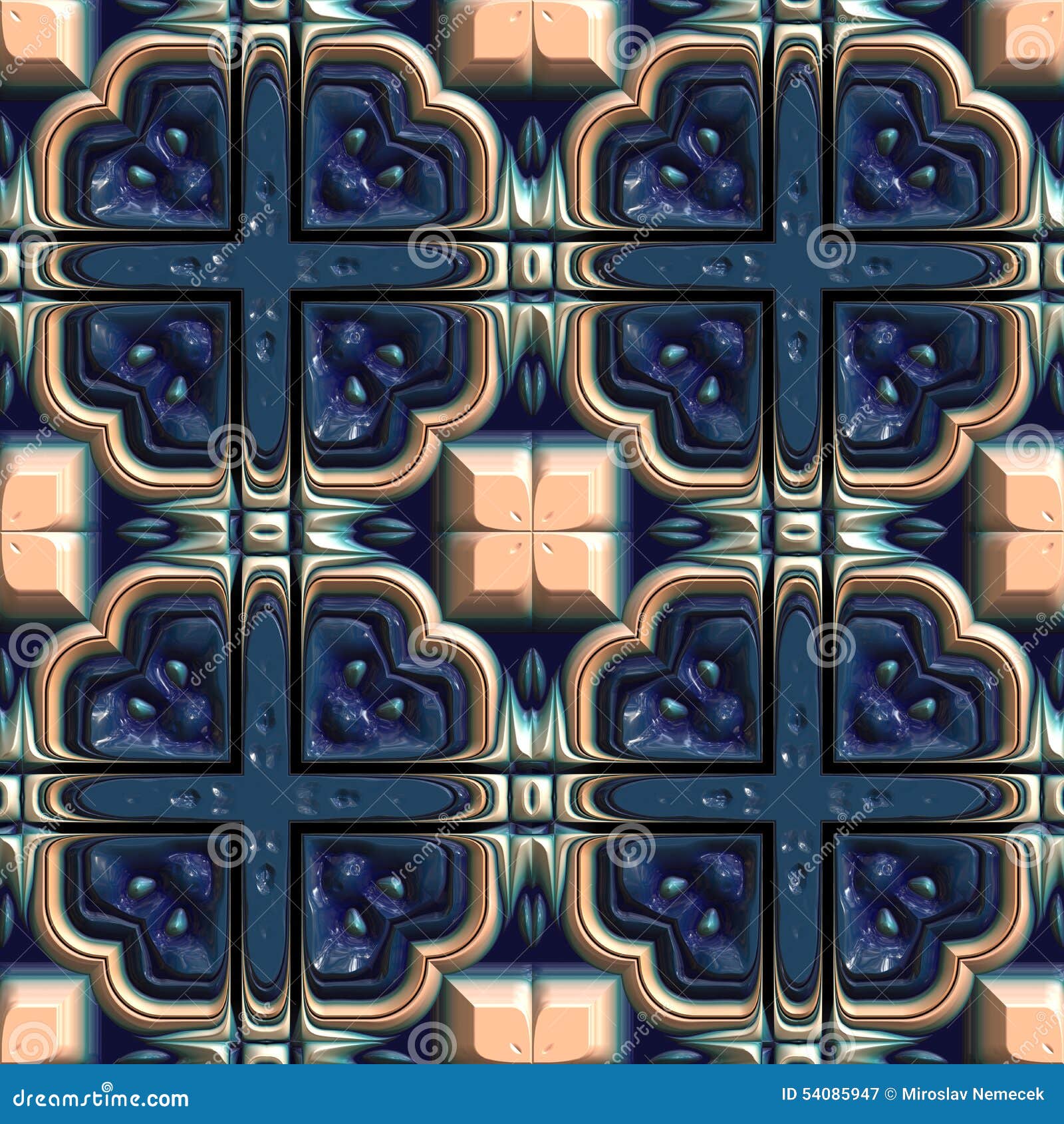 Glazed Tiles Seamless Generated Texture Stock Illustration ...