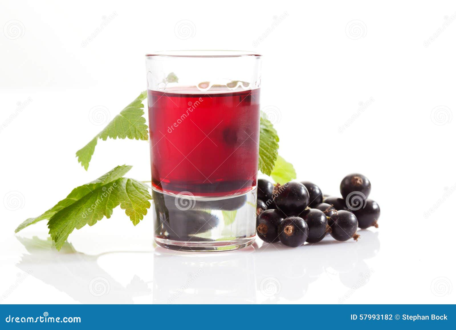 Glazen Met Genever, Zwarte Bessen Stock Foto - Image of volledig ...