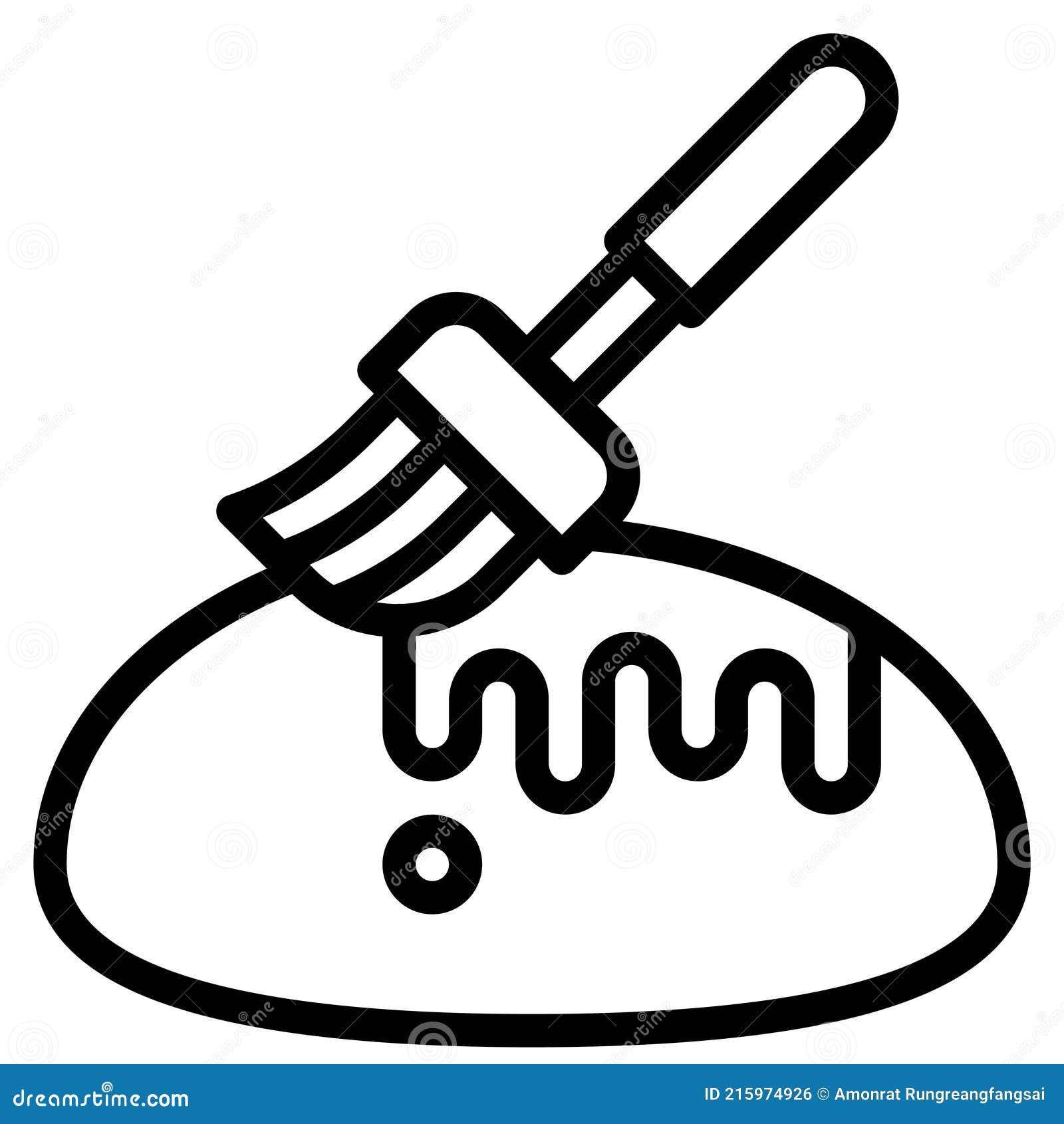 Glazing or Topping Icon, Bakery and Baking Related Vector Stock Vector ...