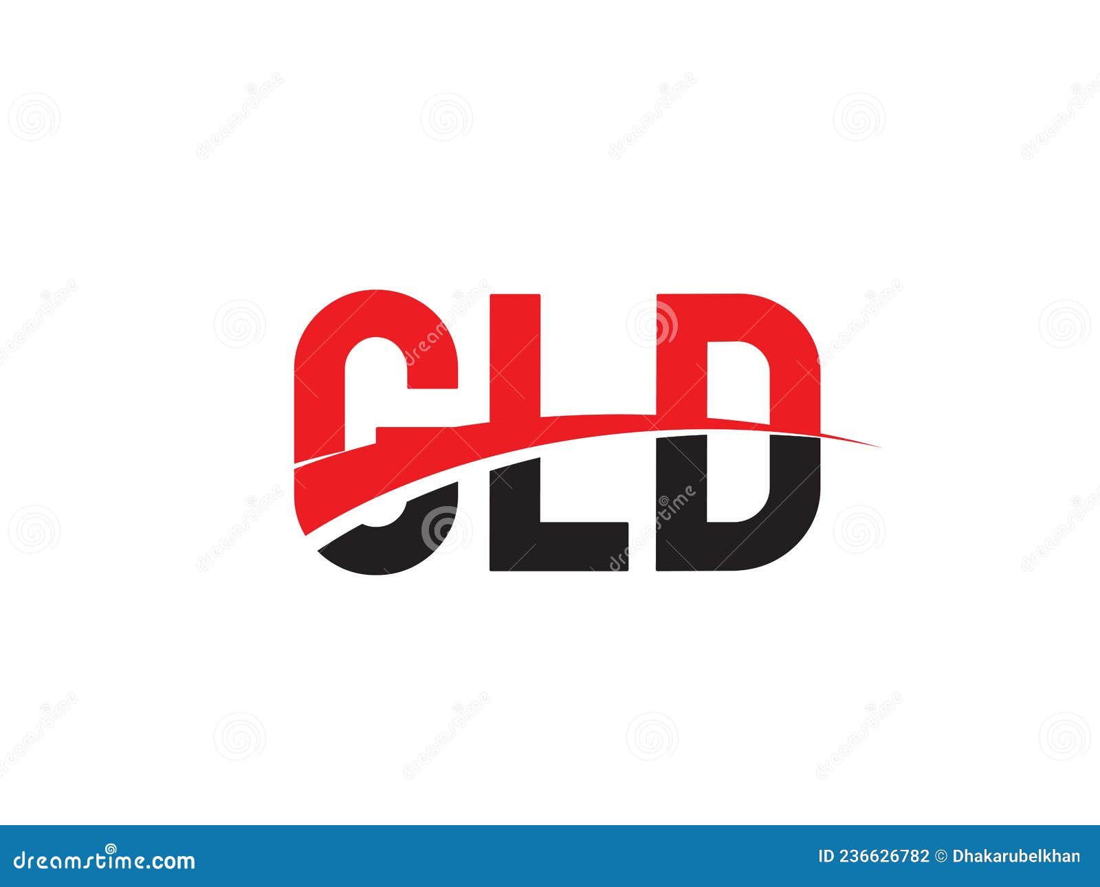GLD Letter Initial Logo Design Vector Illustration Stock Vector ...