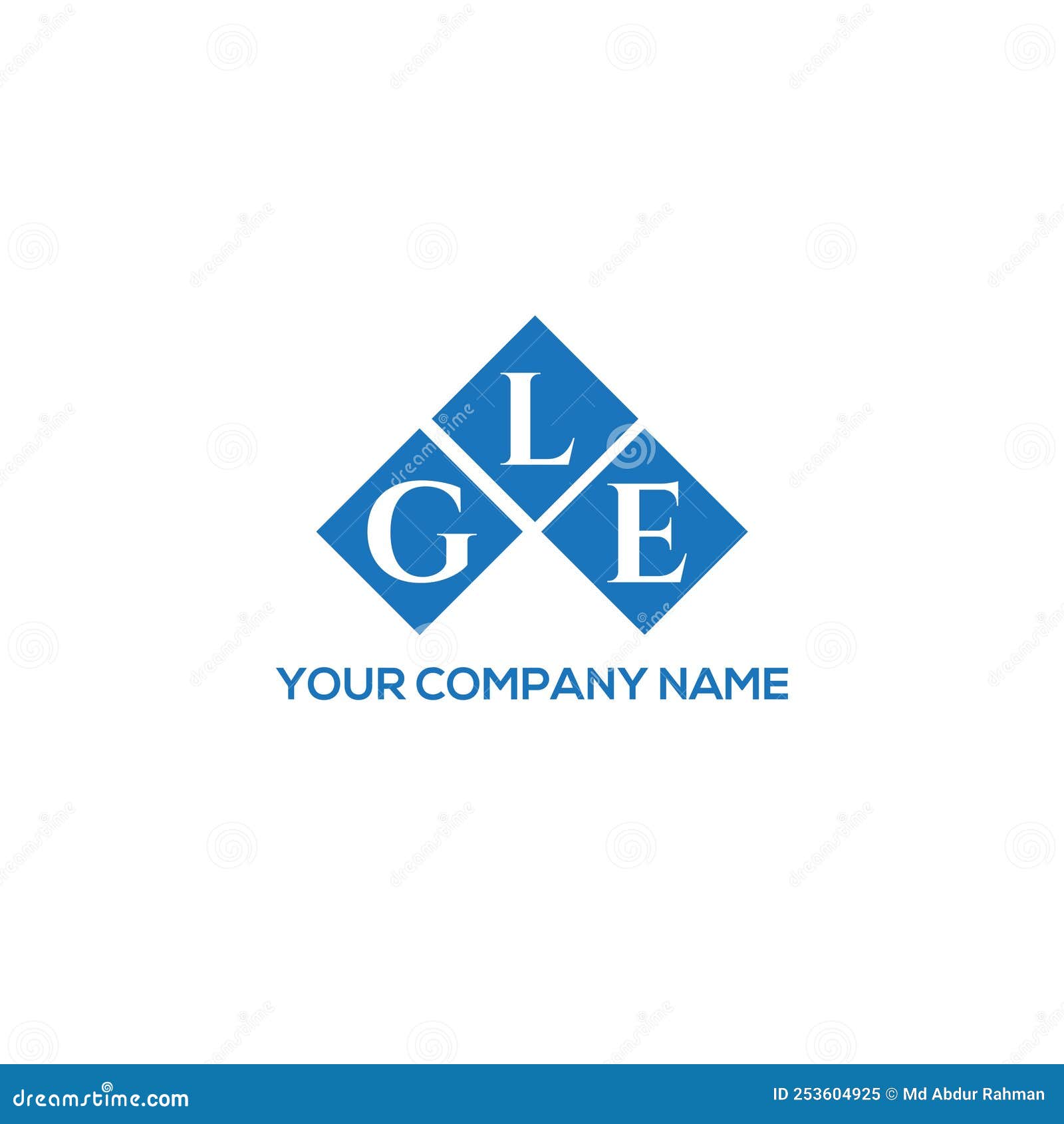 GLE Letter Logo Design On WHITE Background. GLE Creative Initials ...