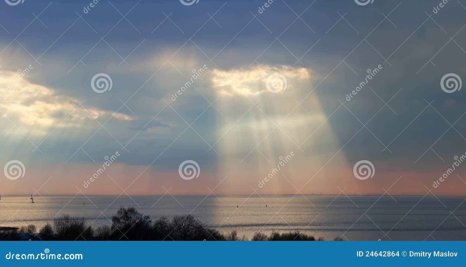 Gleam in clouds stock photo. Image of dusk, weather, sunlight - 24642864
