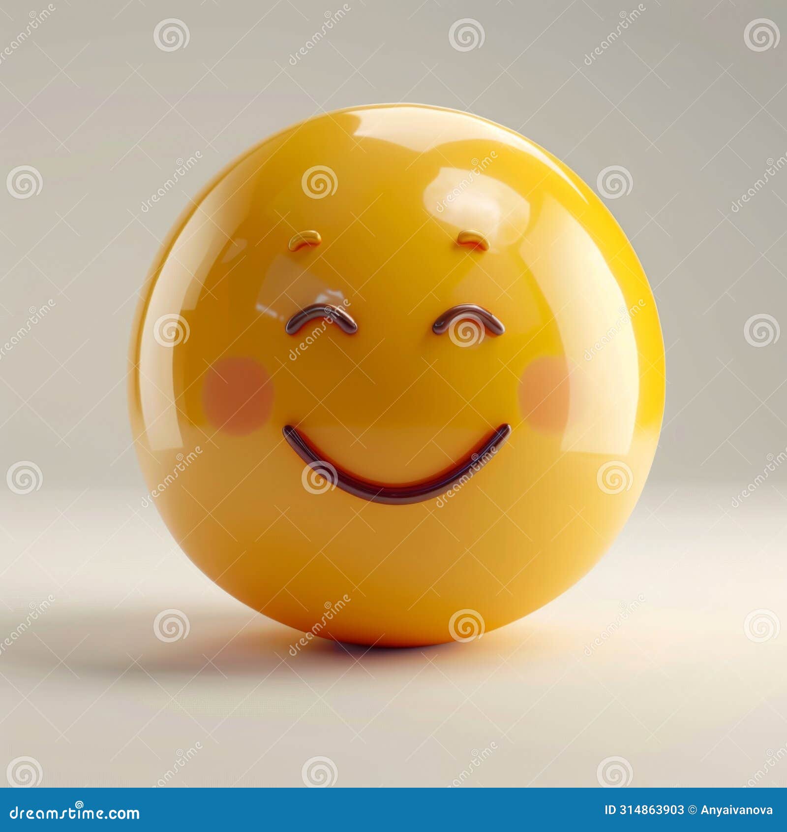 Gleaming Yellow Smiling Face Emoticon Illustration Stock Image - Image ...
