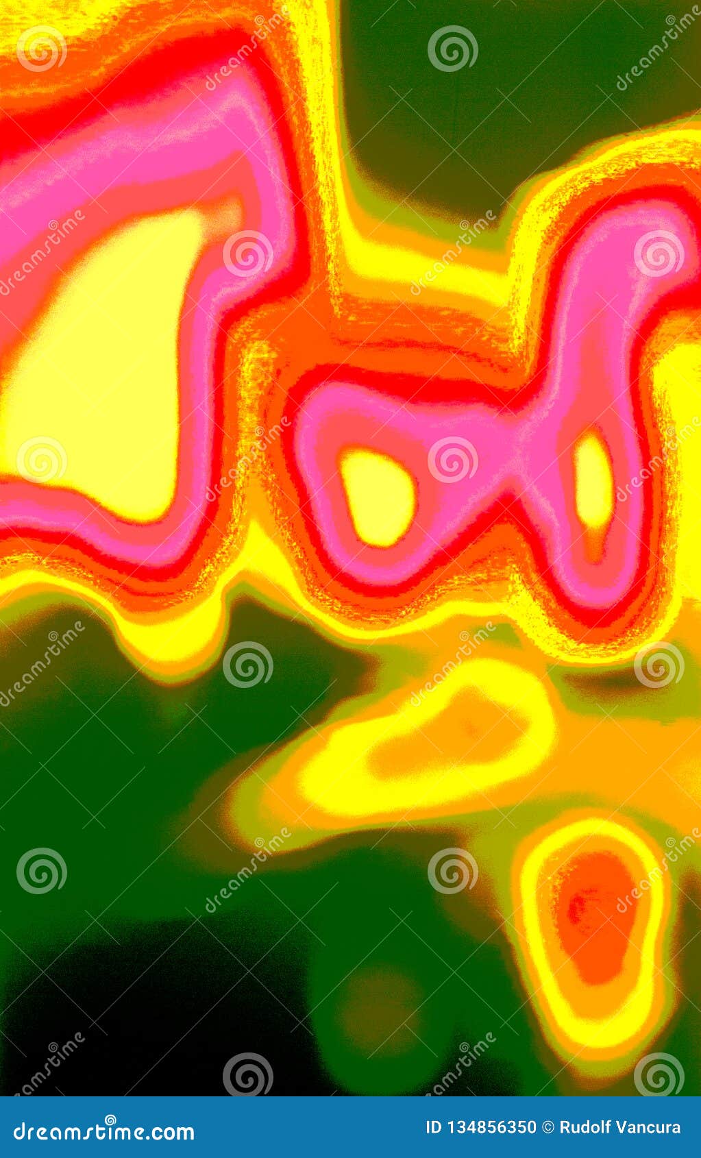 Gleeful Abstract Colorful Forms and Lines Stock Illustration ...