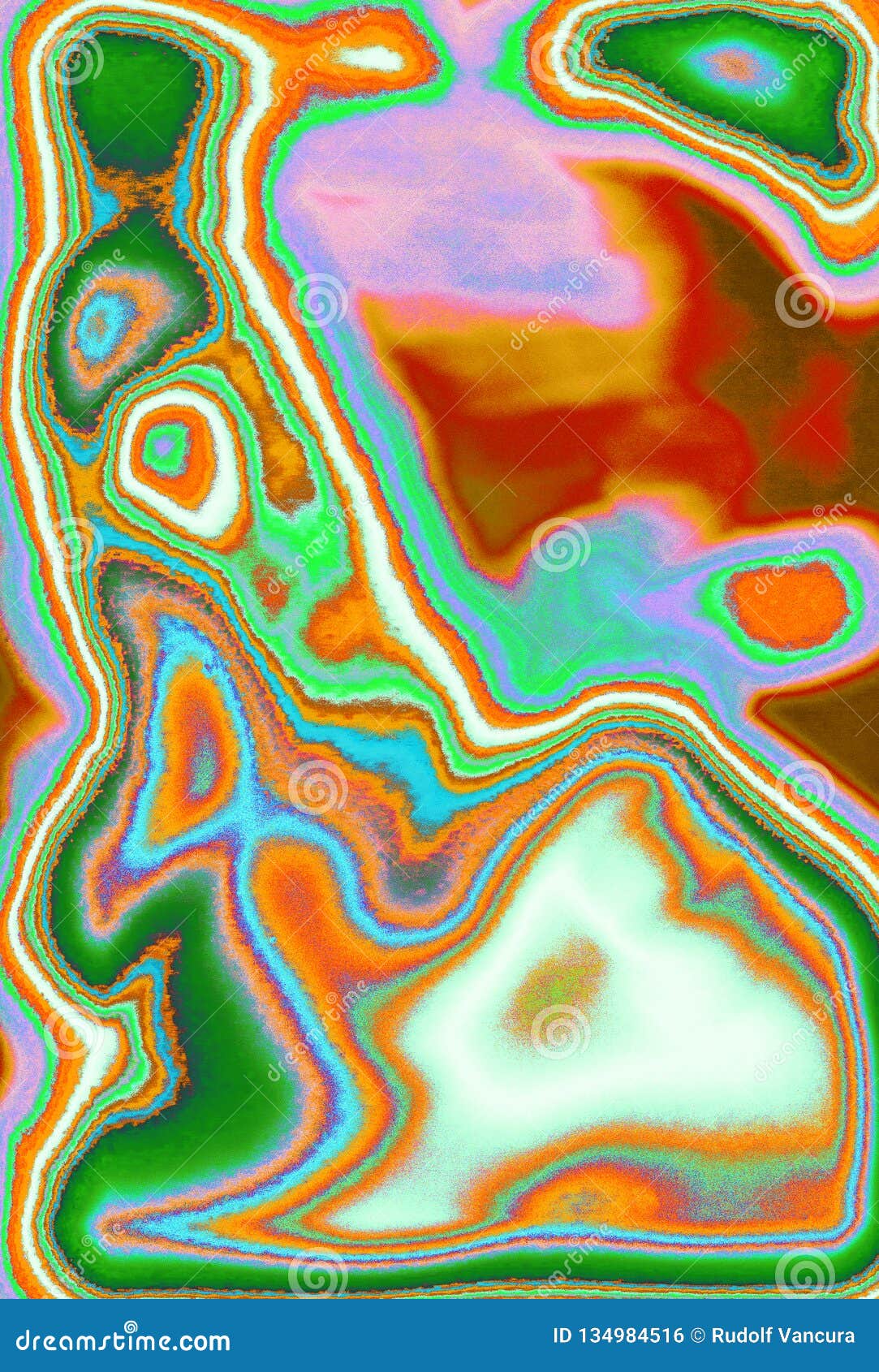 Gleeful Abstract Colorful Forms and Lines Stock Illustration ...