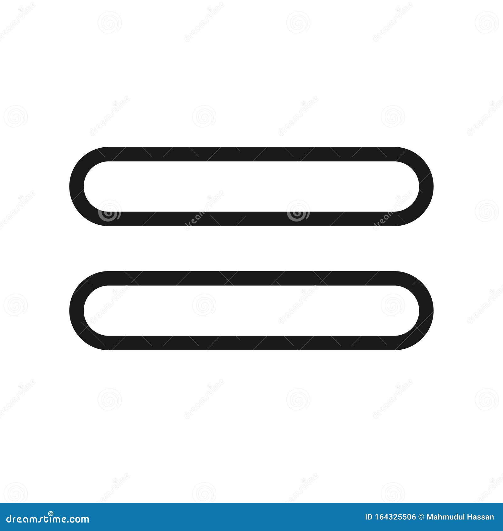 Gleiche Icon-, Equal Icon Vector Illustration Im Weißen Hintergrund ...