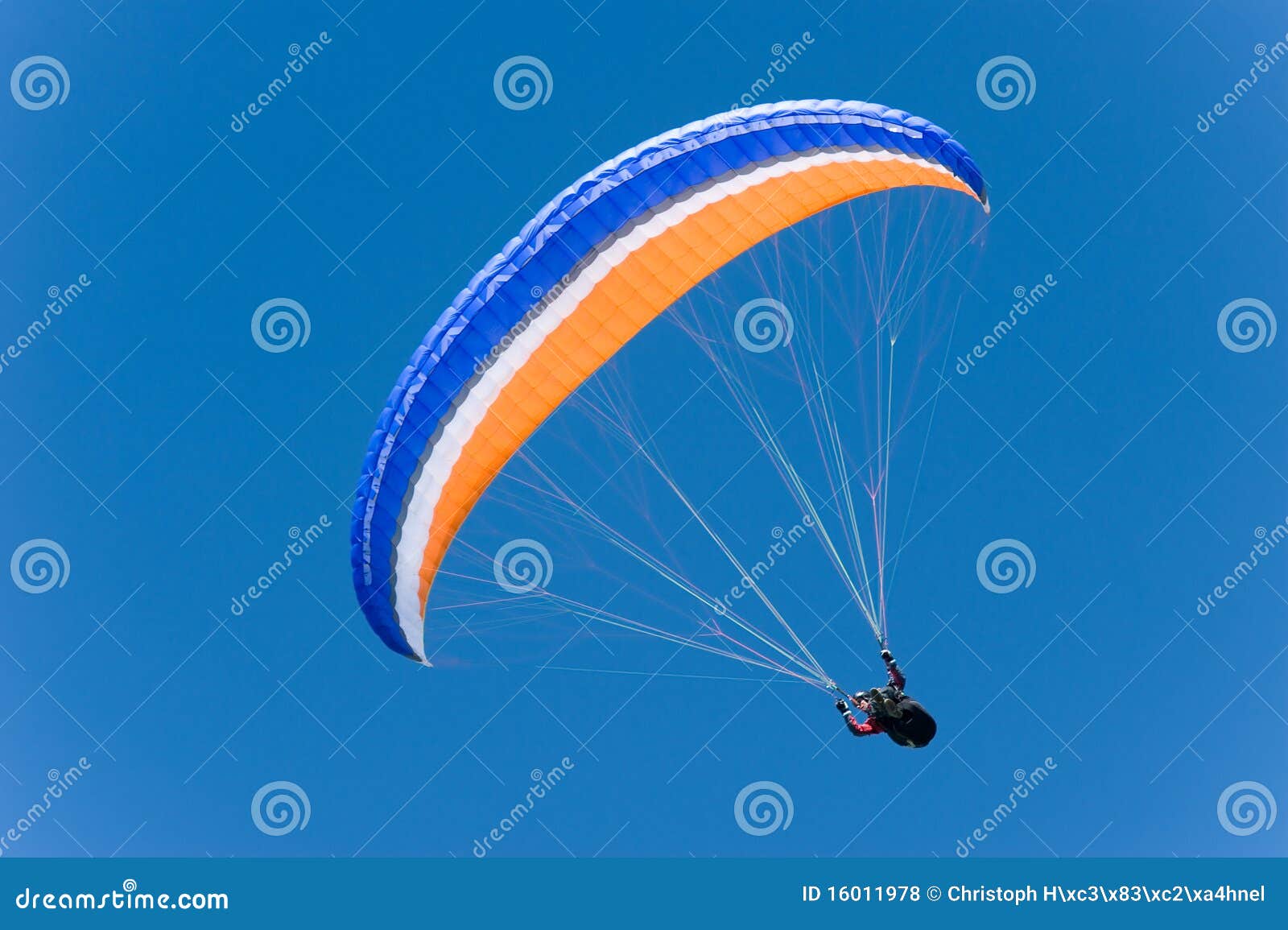 Gleitschirm stockfoto. Bild von sommer, ferien, fliege - 16011978