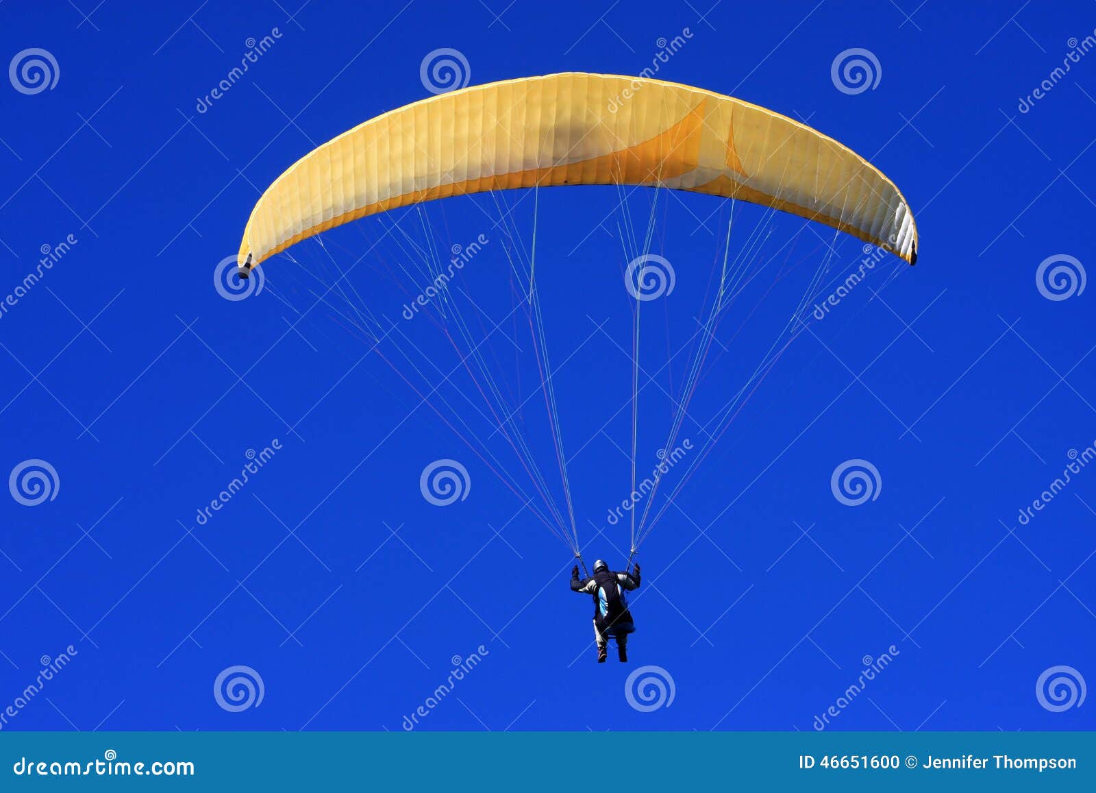 Gleitschirm stockfoto. Bild von gleitschirmfliegen, flug - 46651600