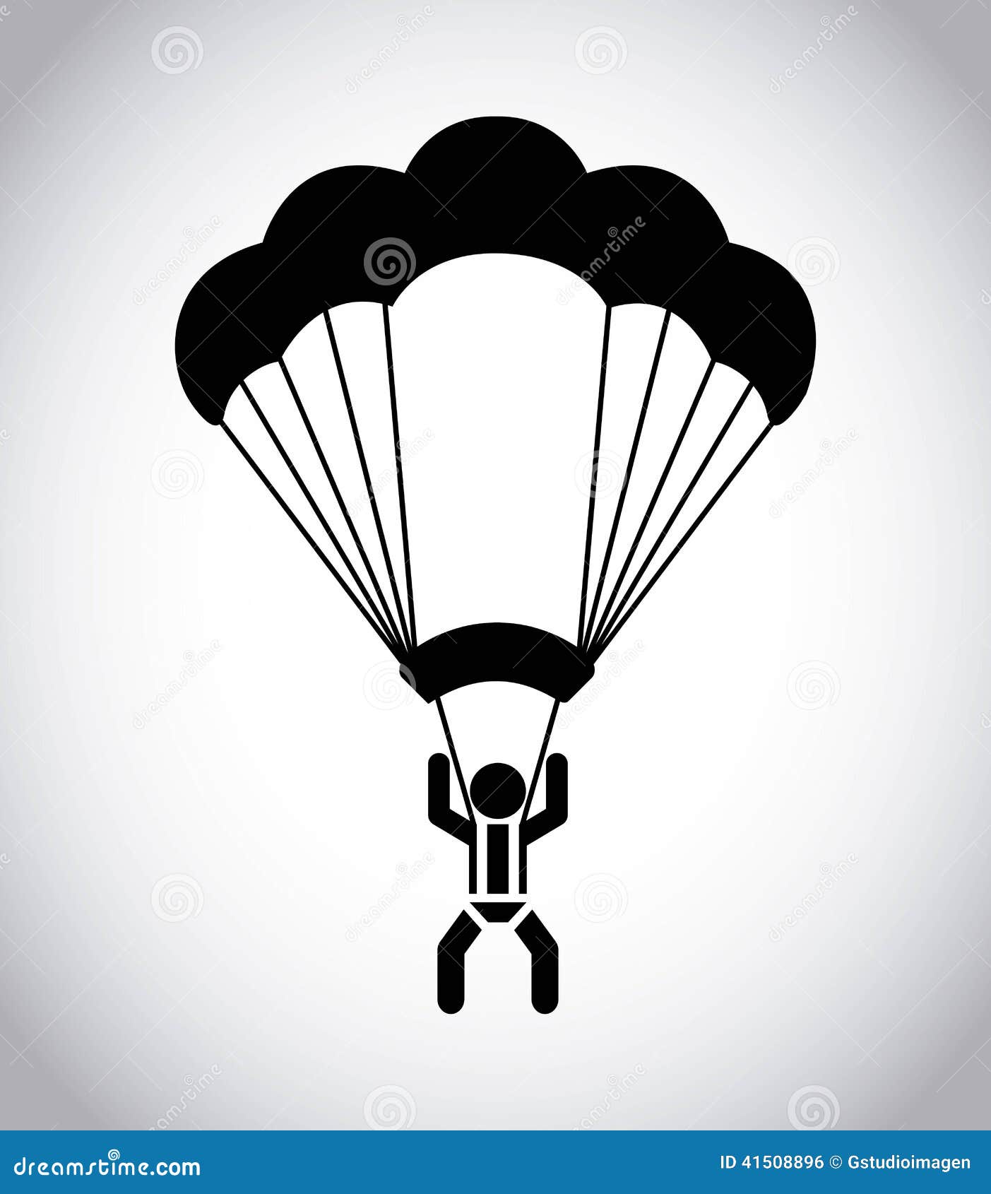 Gleitschirmfliegendesign vektor abbildung. Illustration von gleiten ...