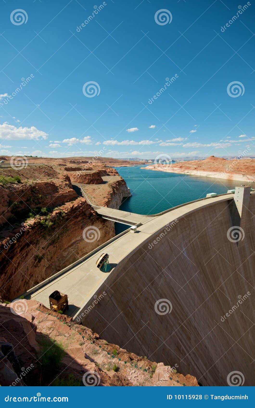 Glen Canyon Dam stock photo. Image of water, massive - 10115928