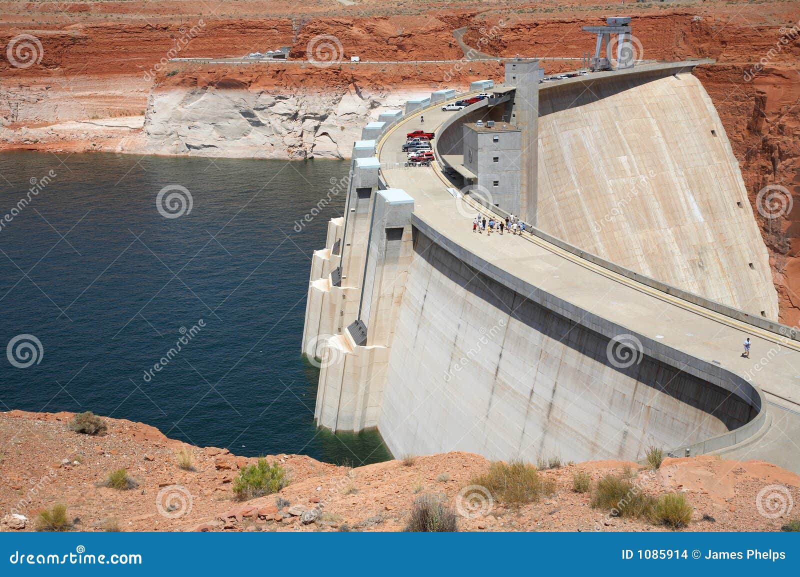 Glen Canyon Dam stock photo. Image of arizona, recreation - 1085914