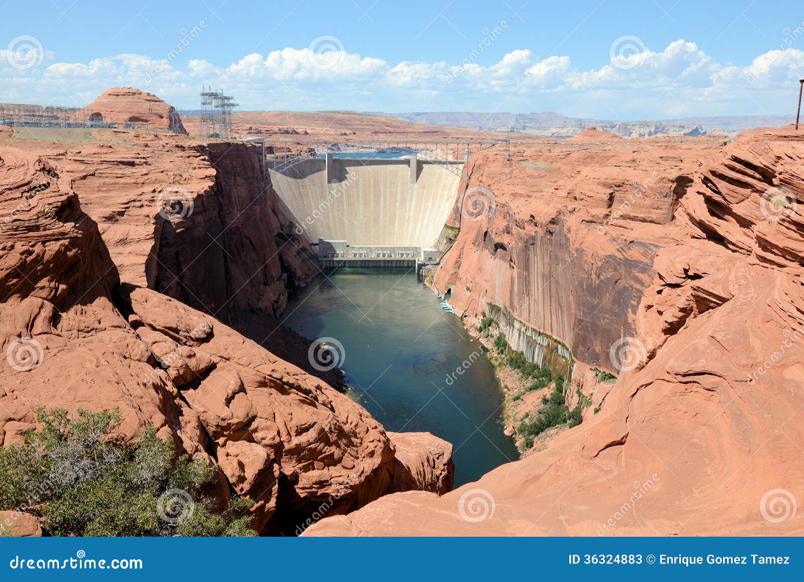 Glen Canyon Dam imagen de archivo. Imagen de eléctrico - 36324883