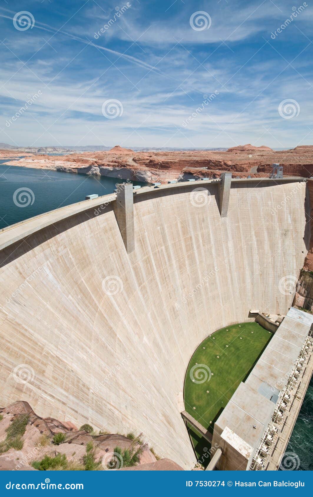 Glen Canyon Dam stock photo. Image of generation, power - 7530274