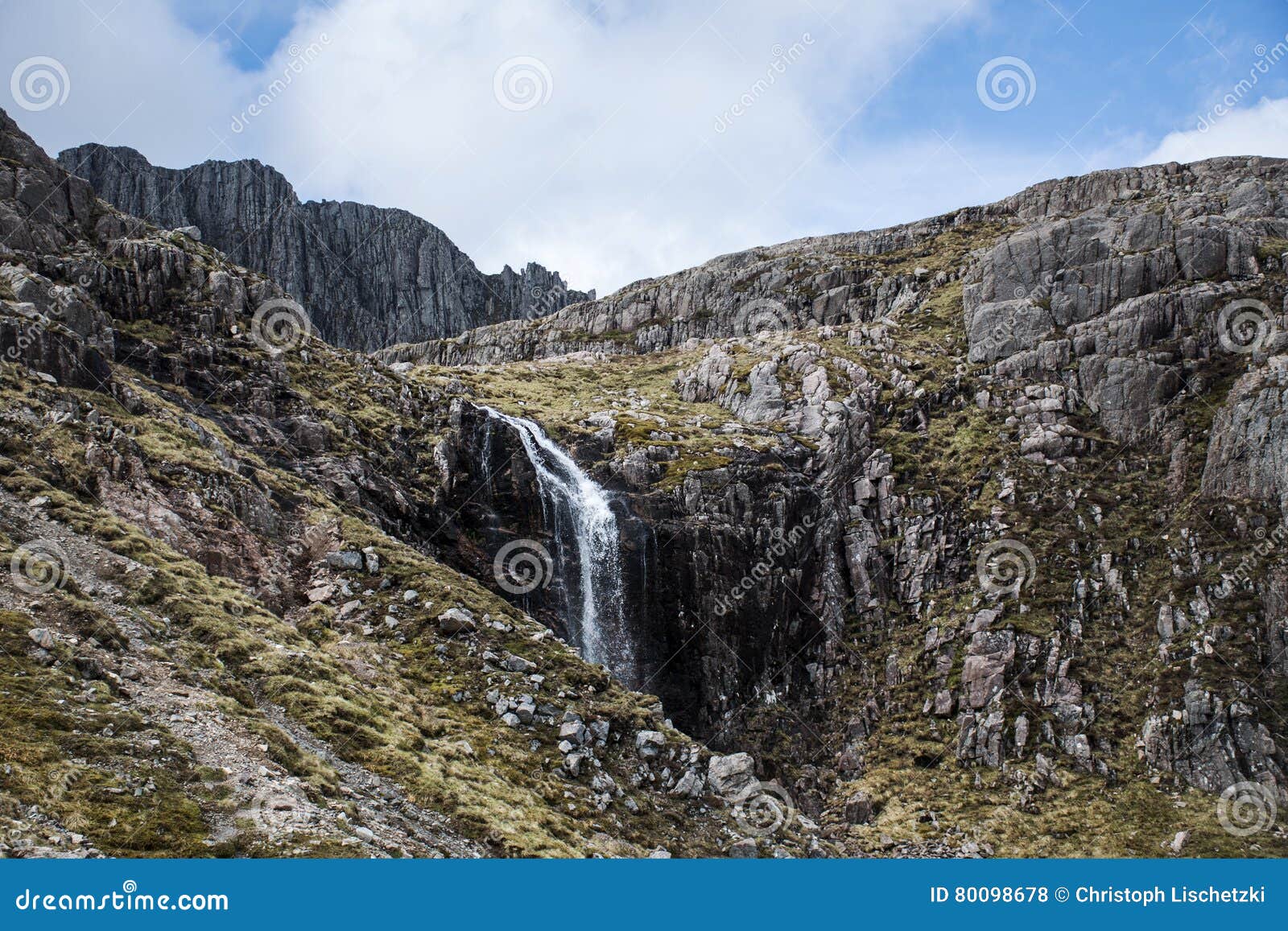 Glen Coe Highland Scotland Nature Uphill Waterfall Panorama View 3 ...