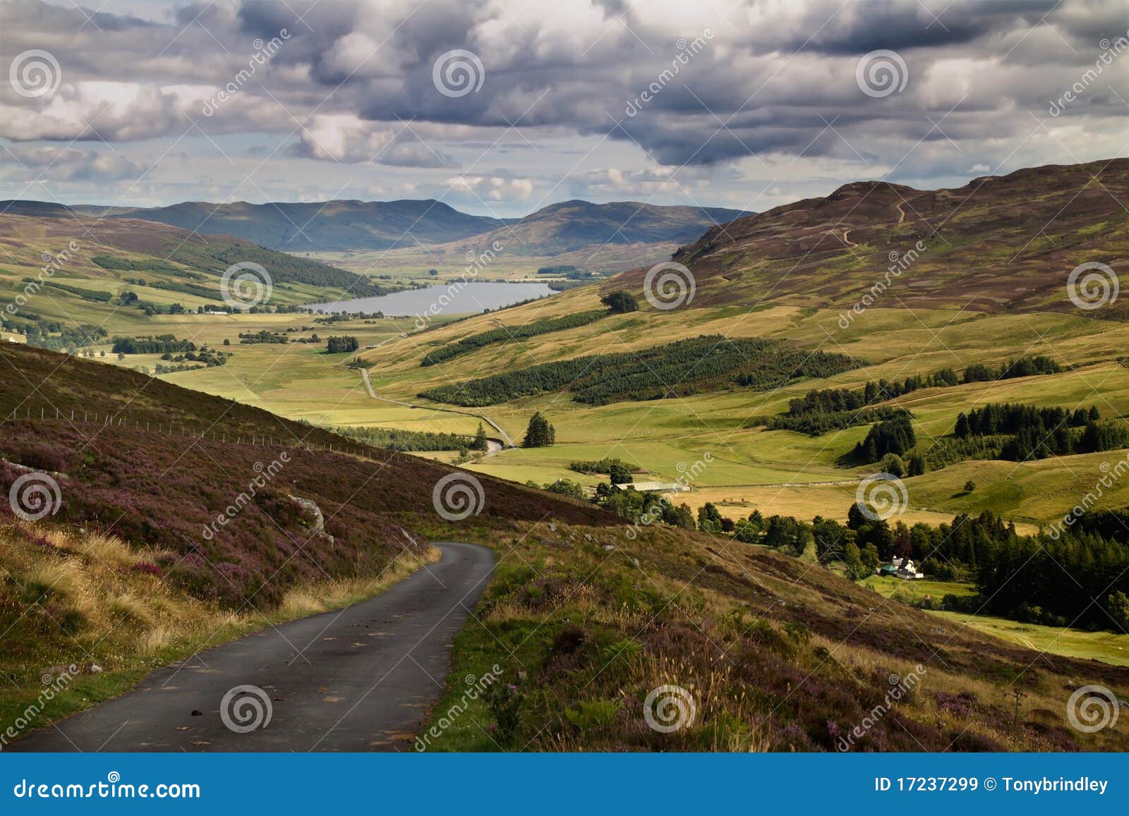 Glen Quaich Scotland stock image. Image of road, loch - 17237299
