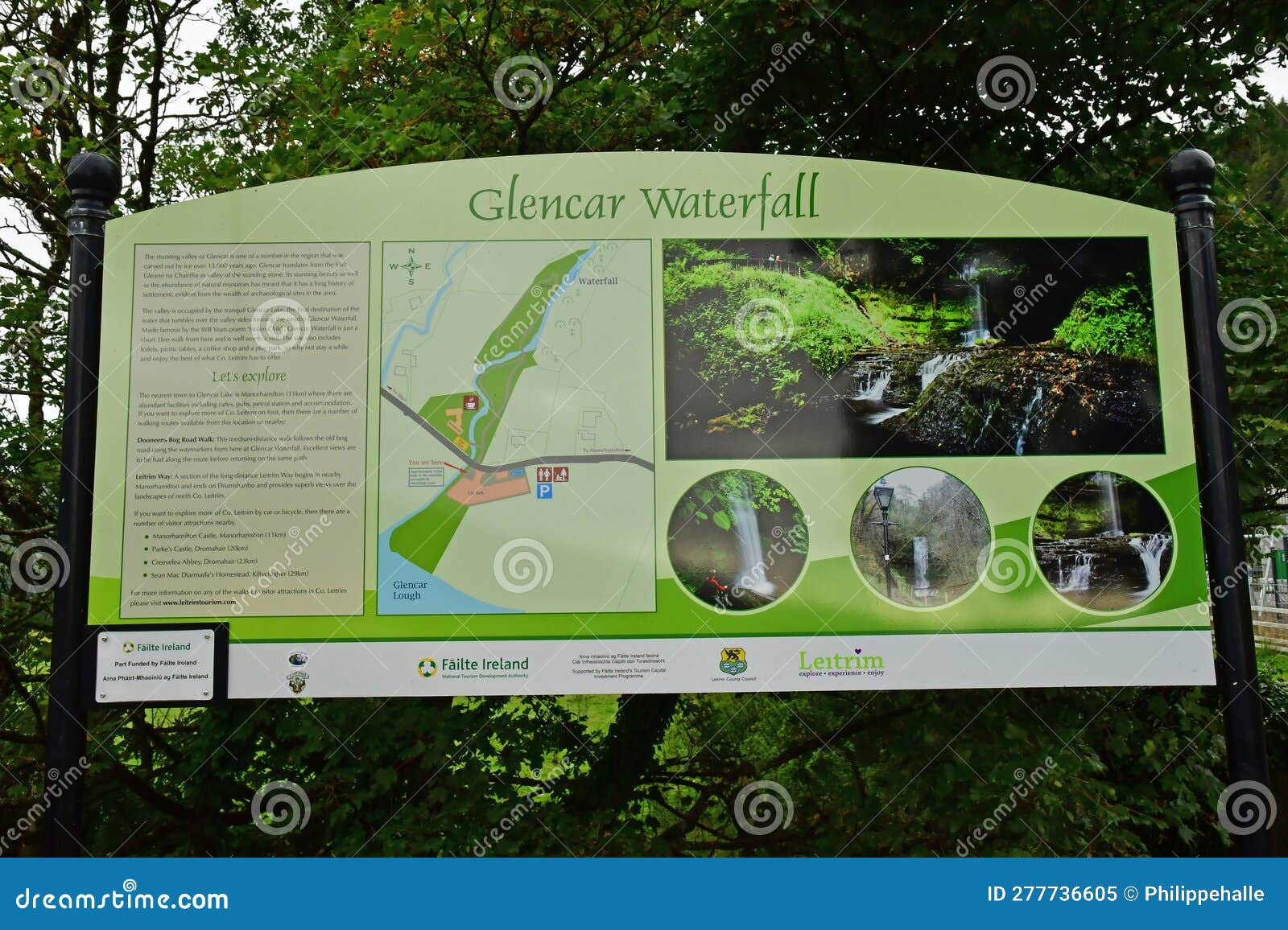Glencar, Ireland - September 15 2022 : Glencar Waterfall Editorial ...