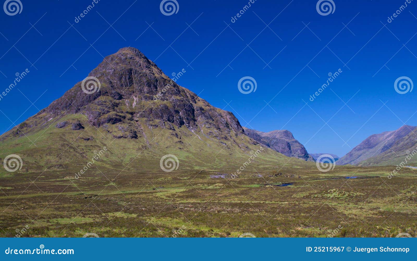 Glencoe Valley on a Bright Sunny Day Stock Image - Image of scottish ...