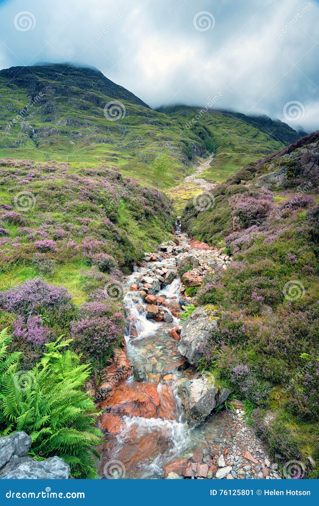 Glencoe Waterfall stock image. Image of glencoe, countryside - 76125801