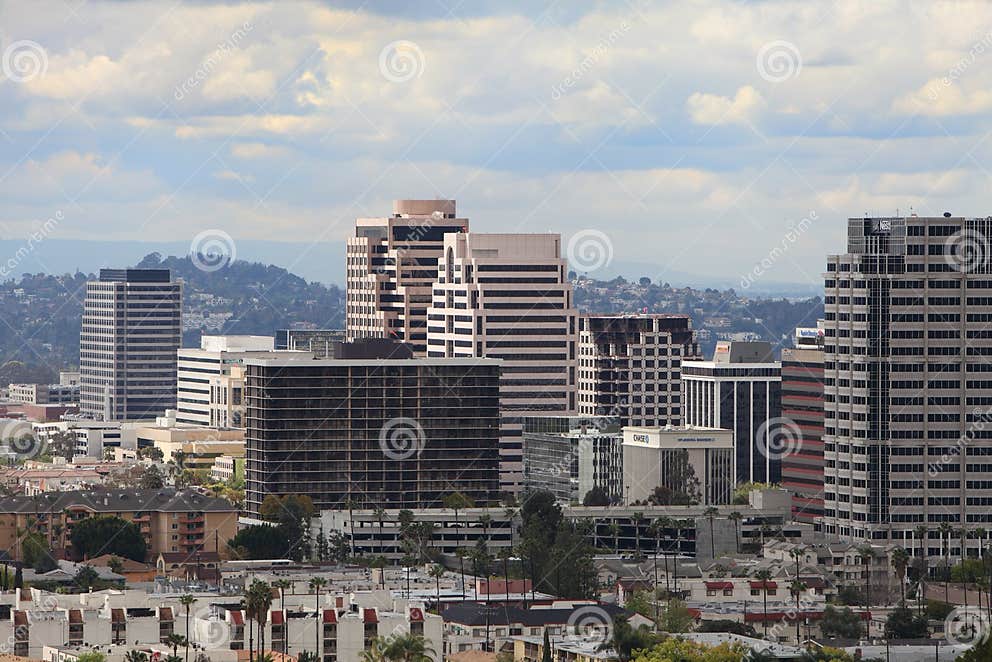 Glendale, CA - View of the City Editorial Stock Image - Image of view ...