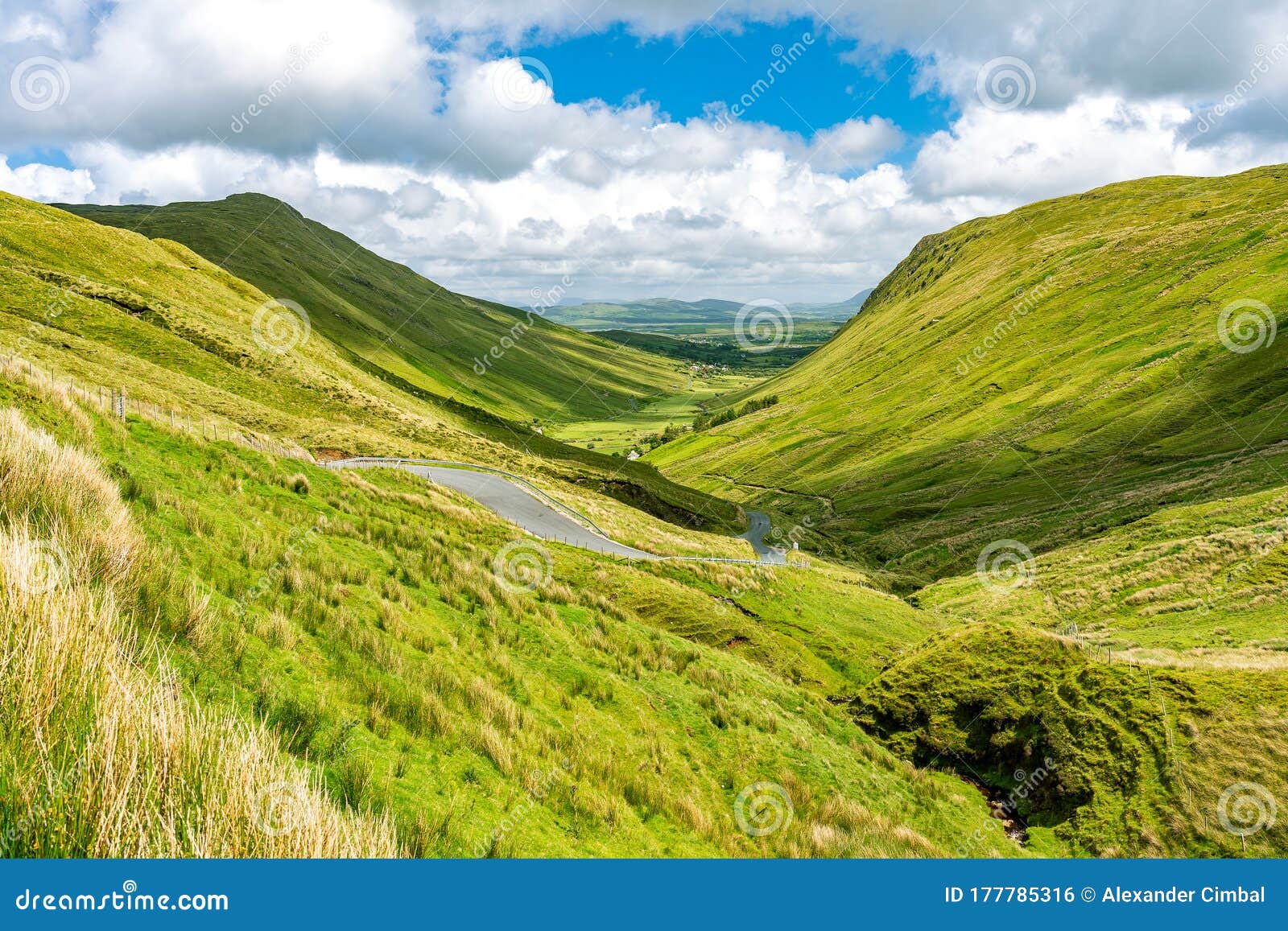 Glengesh Pass Lookout Point in Ireland Stock Photo - Image of europe ...