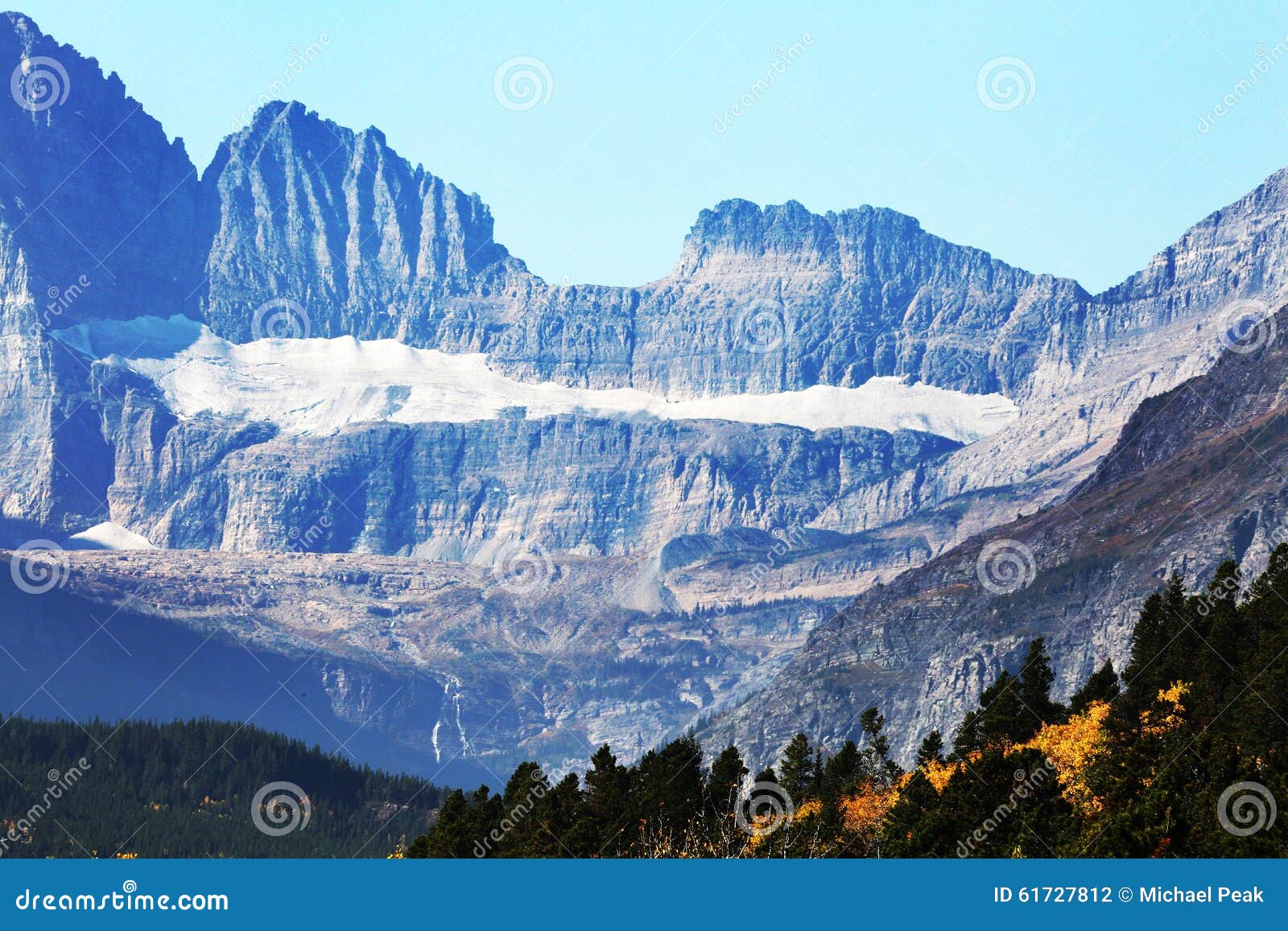 Gletscher Am Glacier Nationalpark Stockfoto - Bild von nave, berge ...