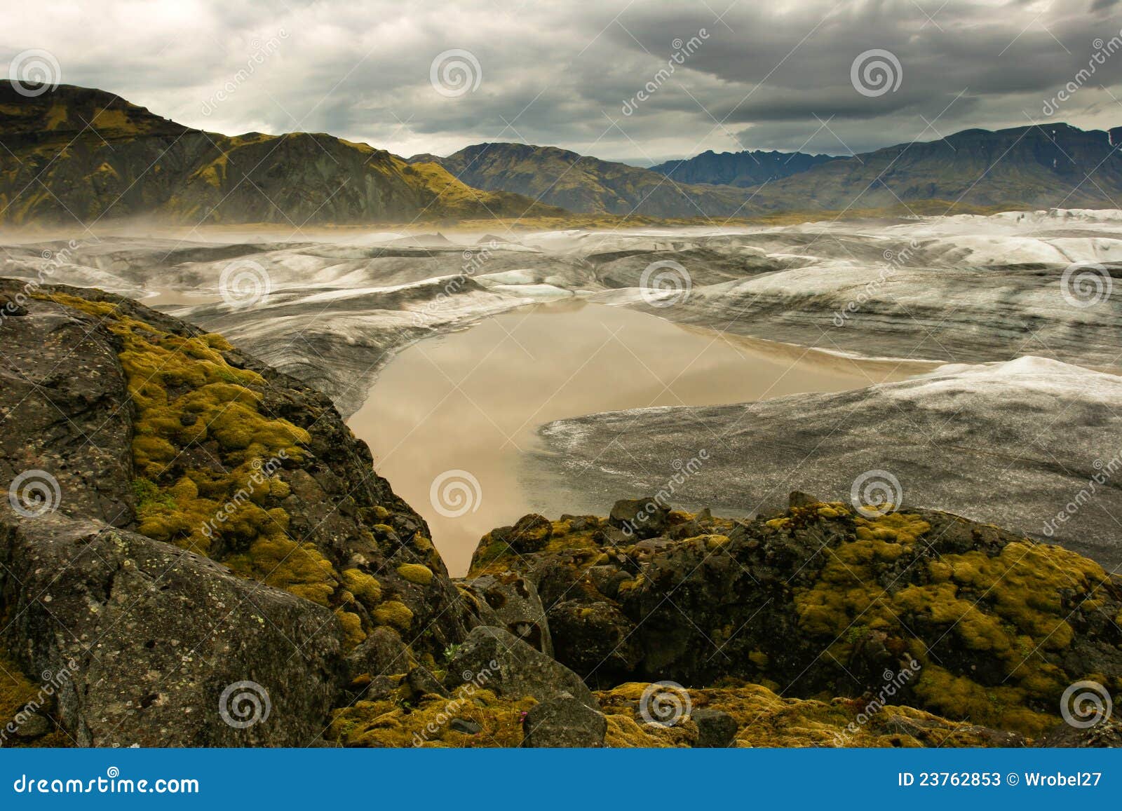 Gletscher Vatnajokull, Island Stockbild - Bild von landschaft ...